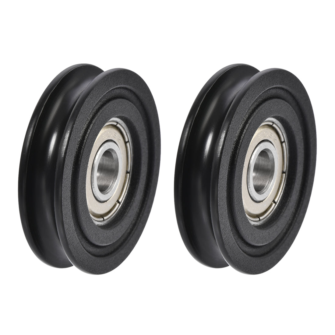 Uxcell U608ZZ U Groove Ball Bearings 8x40x10mm Double Shielded GCr15 ...