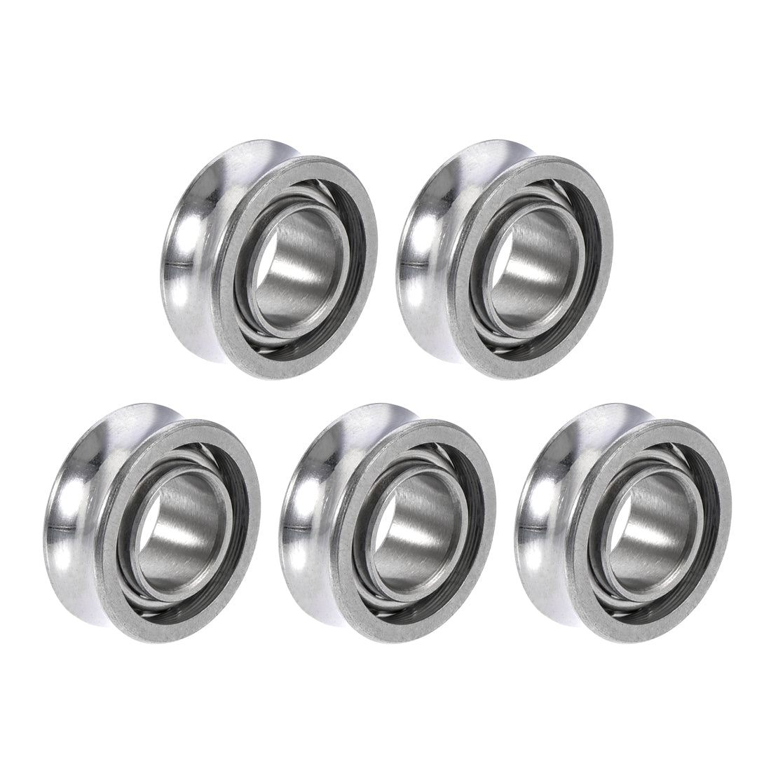 Uxcell SR188 Open Stainless Steel Ball Bearing 1/4x1/2x3/16 inch R188 ...