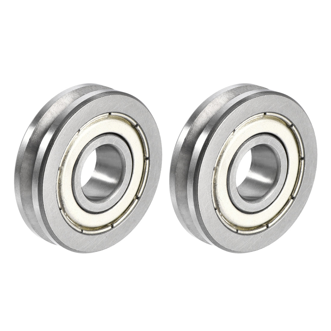 Uxcell V6000ZZ V-Groove Shaped Bearing 10mmx30mmx8mm Double Metal ...