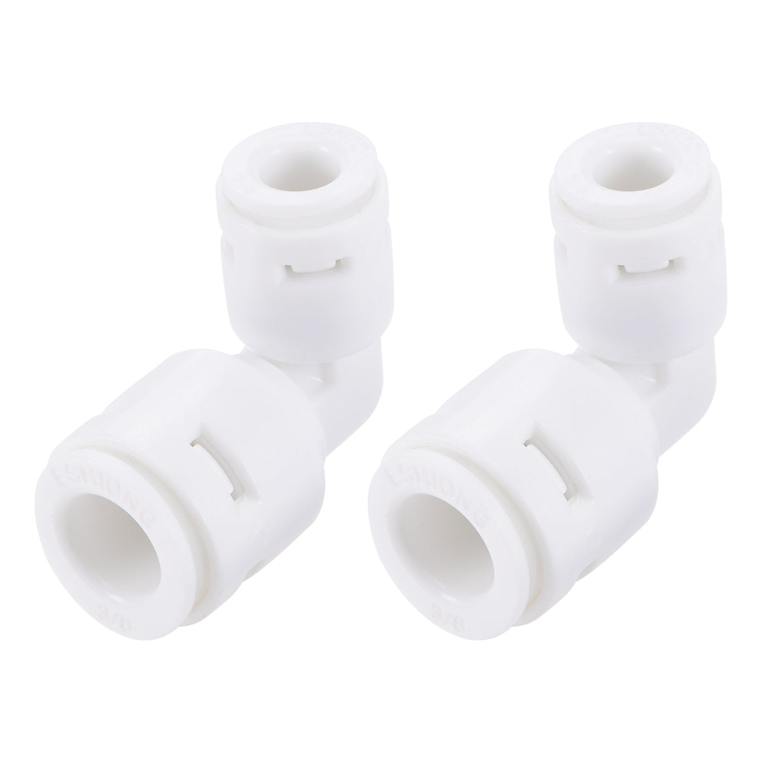 Uxcell Quick Connector L Type 1/4" to 3/8" Push Fit Elbow Connect ...