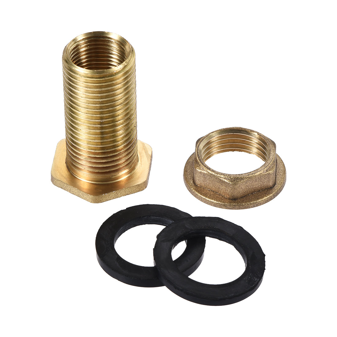 Bulkhead Fitting, Tube Adaptor Pipe Fitting with Silicone Gaskets, for ...