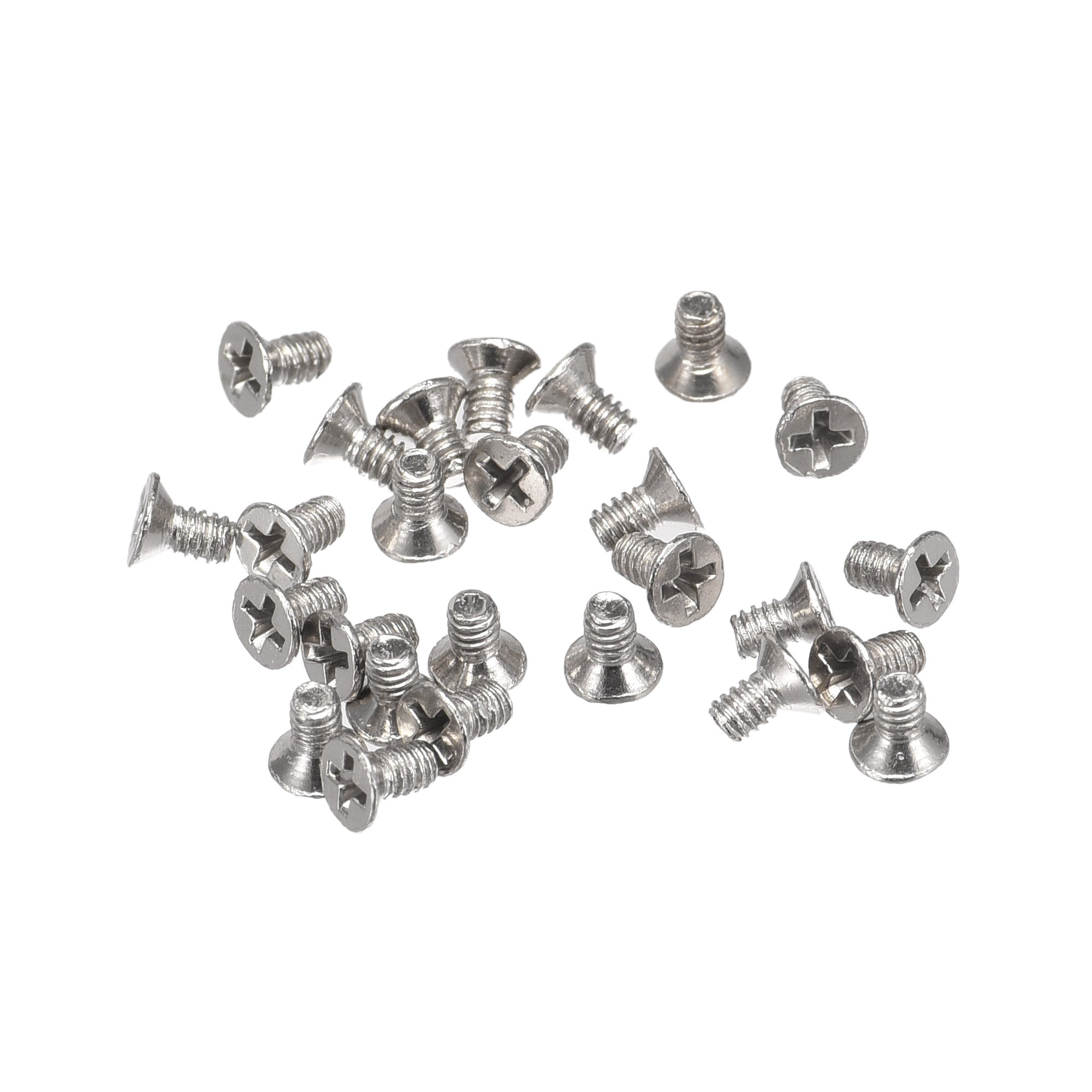 Uxcell M1.6 x 3mm Tiny Screws Phillips Flat Head Screws Carbon Steel ...