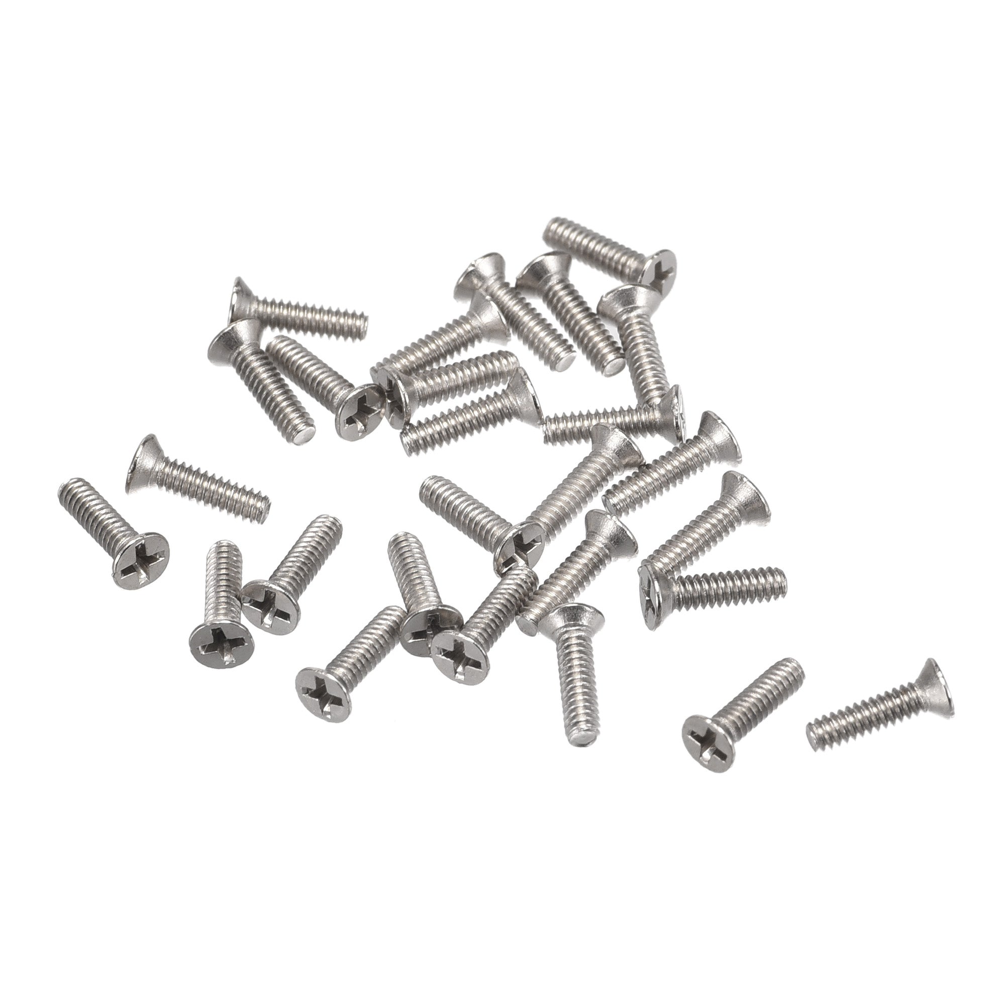 Uxcell M1.6 x 6mm Phillips Screw Fastener Silver Tone for Laptop PC TV ...