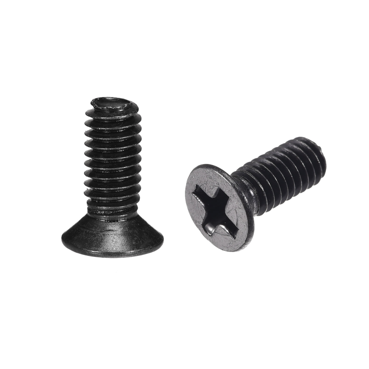 Uxcell M4 x 10mm Phillips Flat Head Screws Carbon Steel Machine Screws ...