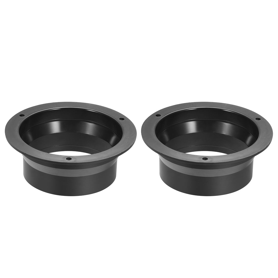 Uxcell Black Duct Connector Cone Flange ABS Plastic Air Outlet Inlet ...