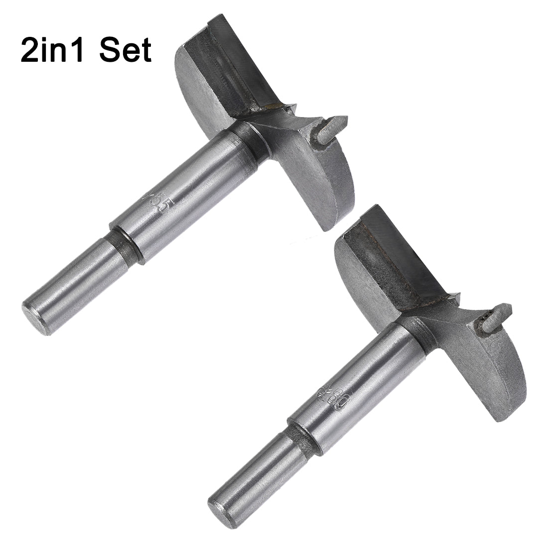 Uxcell Forstner Wood Boring Drill Bits 55mm 60mm Dia. Hole Saw Carbide ...