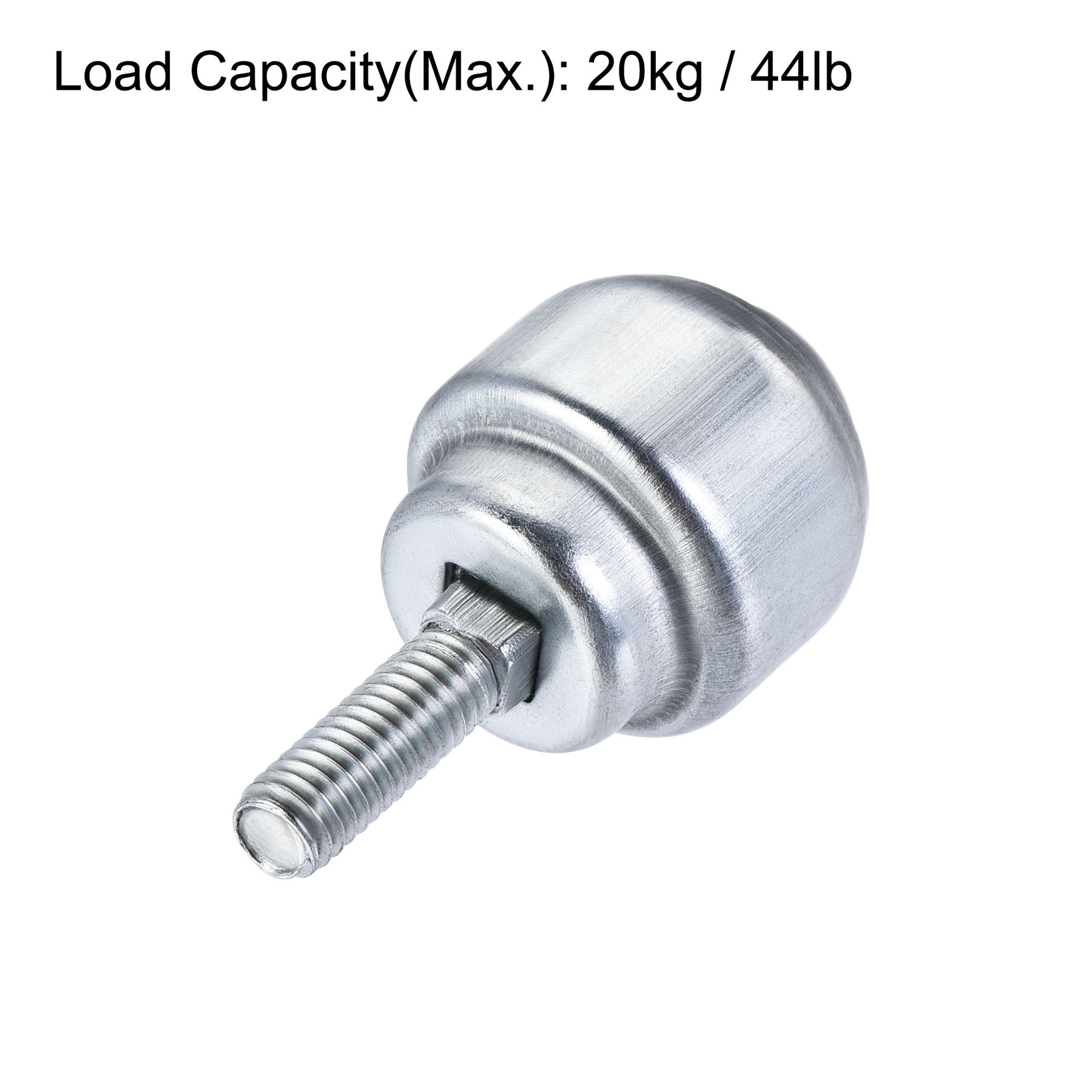 Uxcell Ball Transfer Bearing Unit 17mm 44Lbs Carbon Steel Bolt-fixing ...