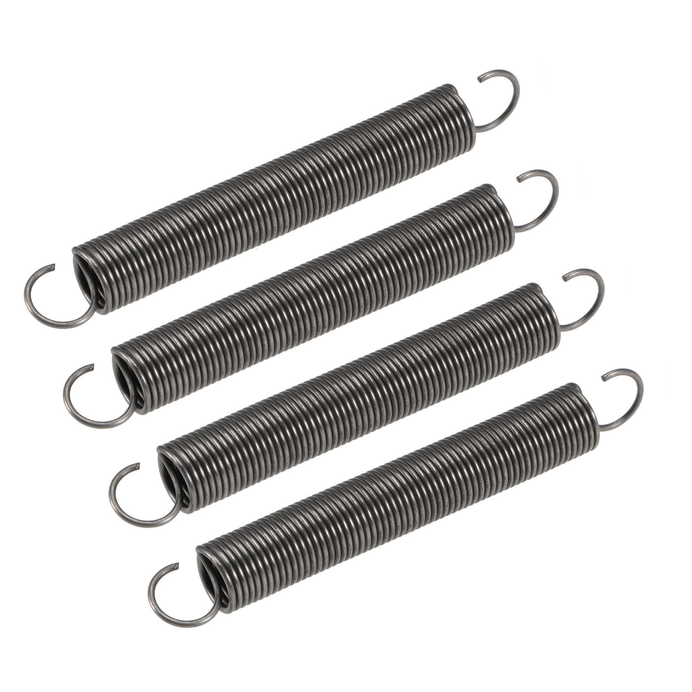 Uxcell 1mmx10mmx80mm Extended Tension Spring ,3.3Lbs Load Capacity,Grey ...