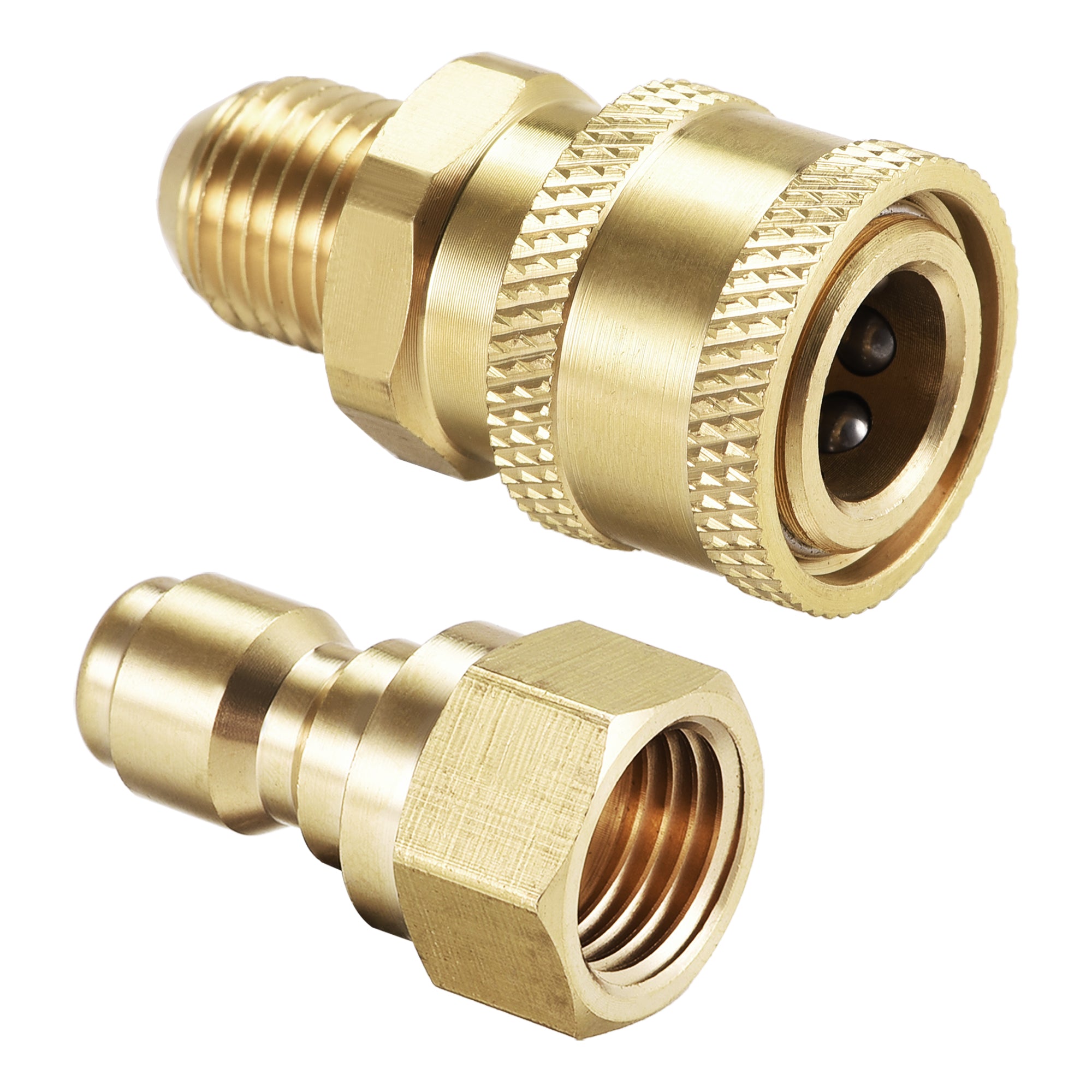 Uxcell Brass Quick Connect Set M14x1.5 Male & Female Thread | Harfington