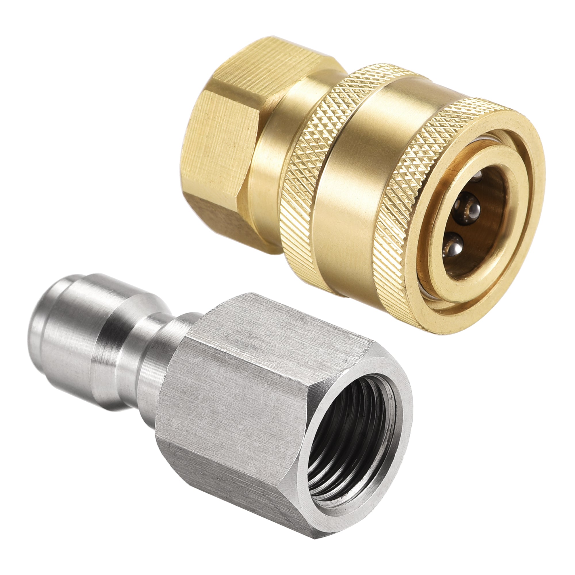 Uxcell Brass Quick Connectors Set Fittings G1/4 Female Thread | Harfington