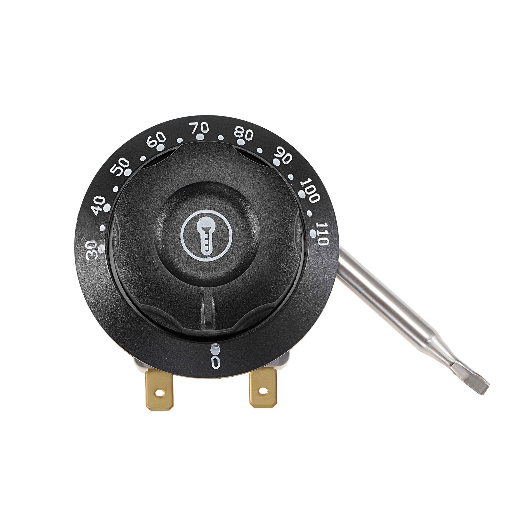 Uxcell NC 250V 16A 110C Temperature Control Switch Capillary Thermostat ...