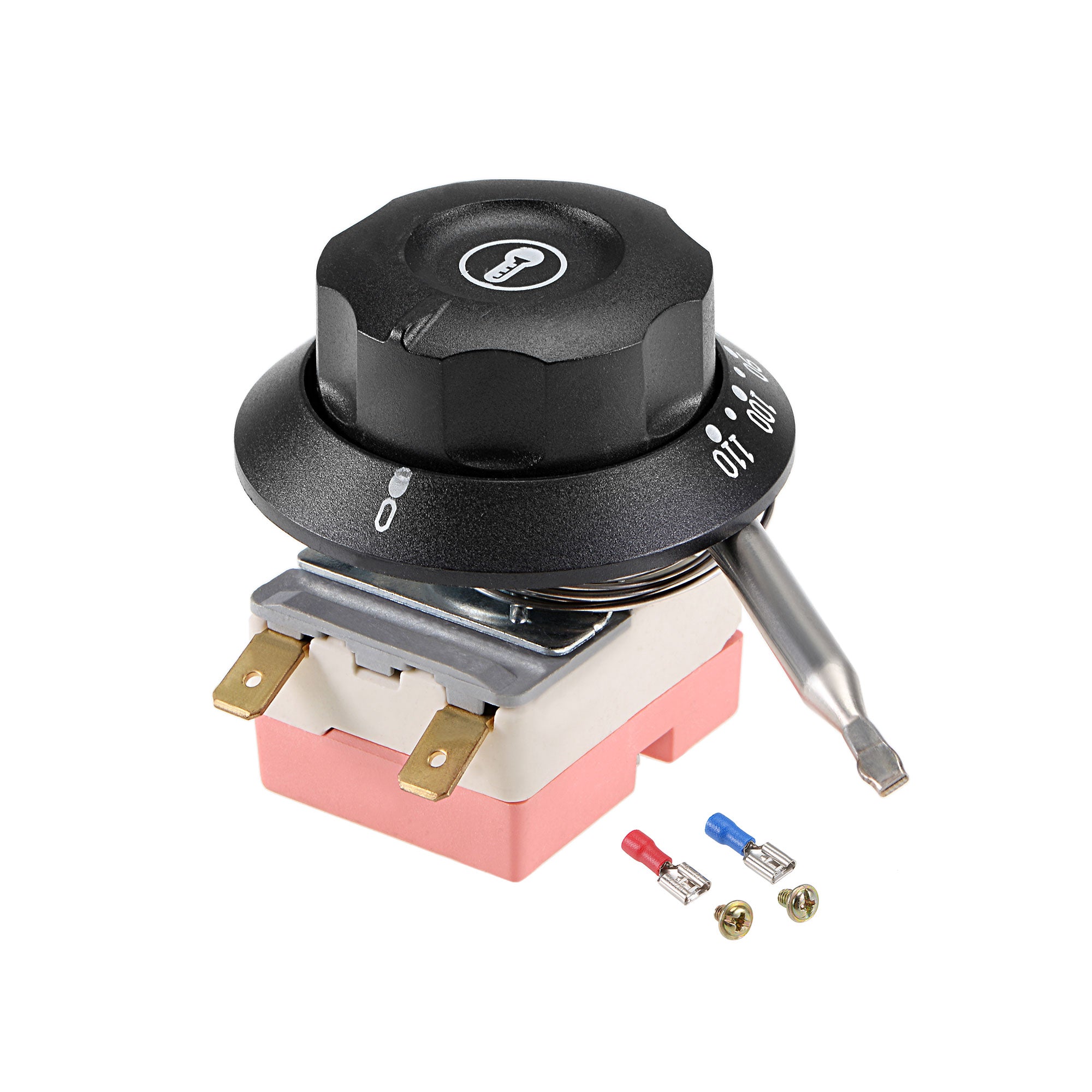 Uxcell NC 250V 16A 110C Temperature Control Switch Capillary Thermostat ...
