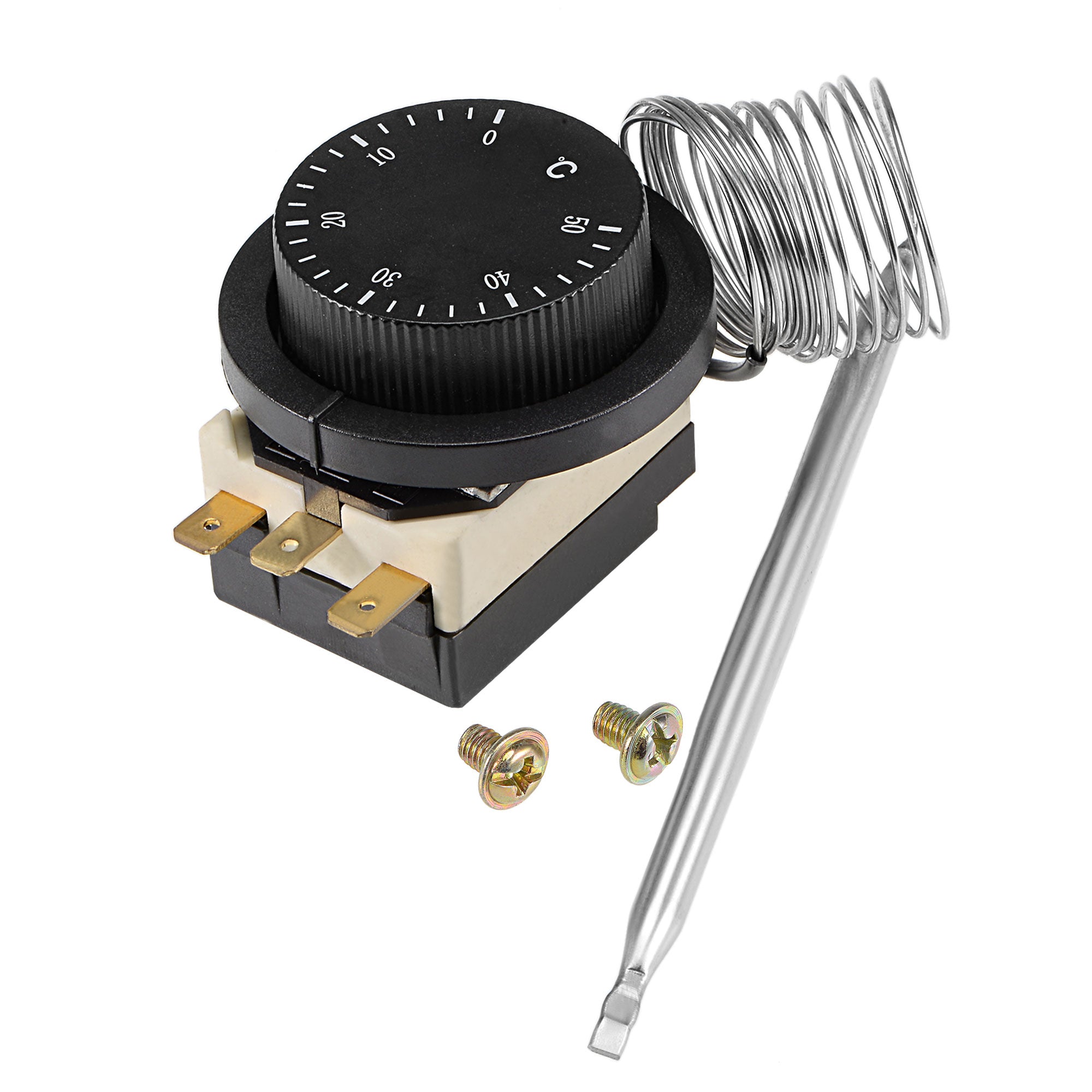 Uxcell 1NO 1NC 250/380V 16(2)A 0-50C Temperature Control Switch ...