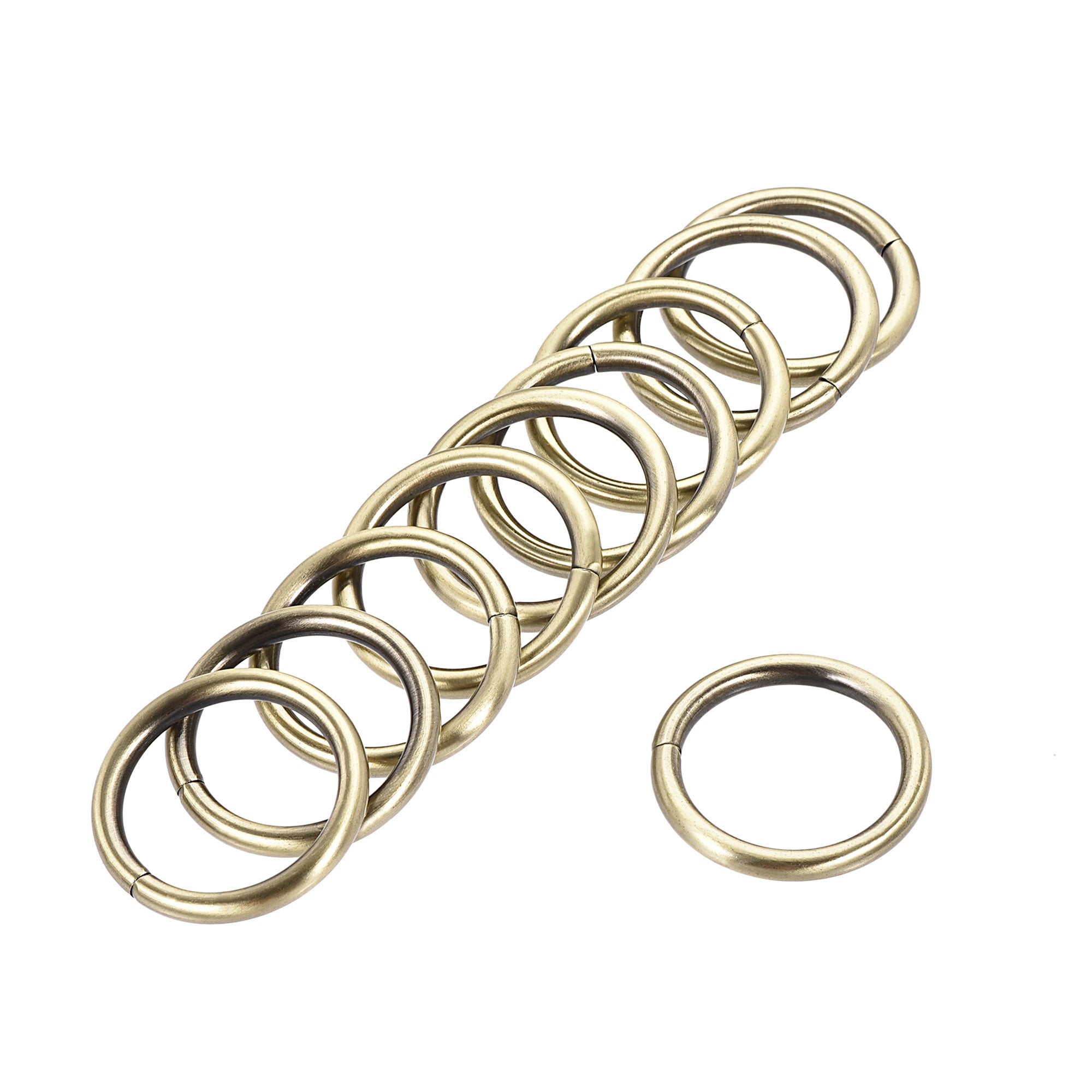 Uxcell Metal O Ring 25mm(0.98") ID 3.8mm Thickness Non-Welded Rings for ...