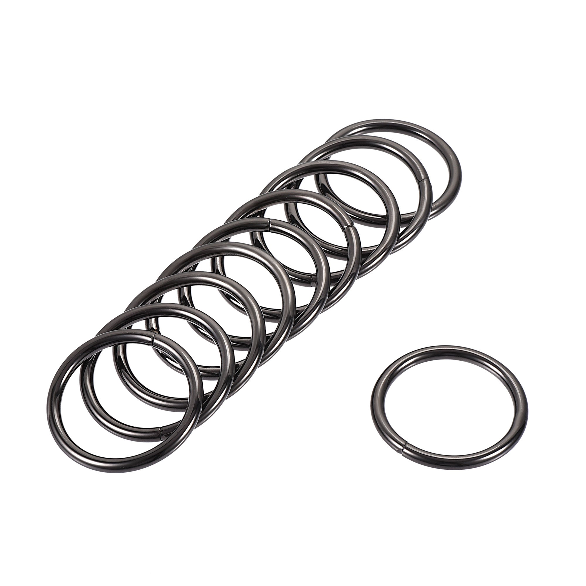 Uxcell Metal O Ring 32mm(1.26") ID 3.8mm Thickness Non-Welded Rings ...
