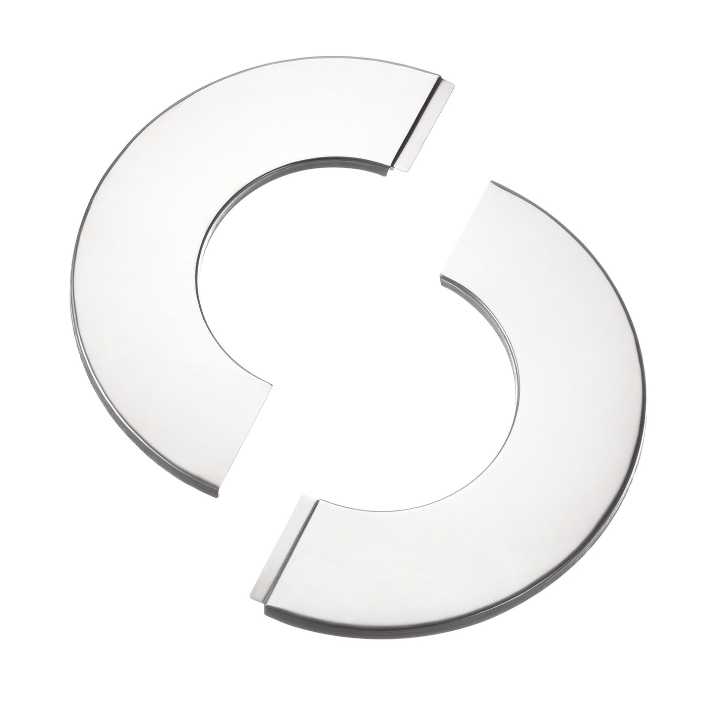 Uxcell Wall Split Flange, Stainless Steel Round Escutcheon Plate 4Pcs ...