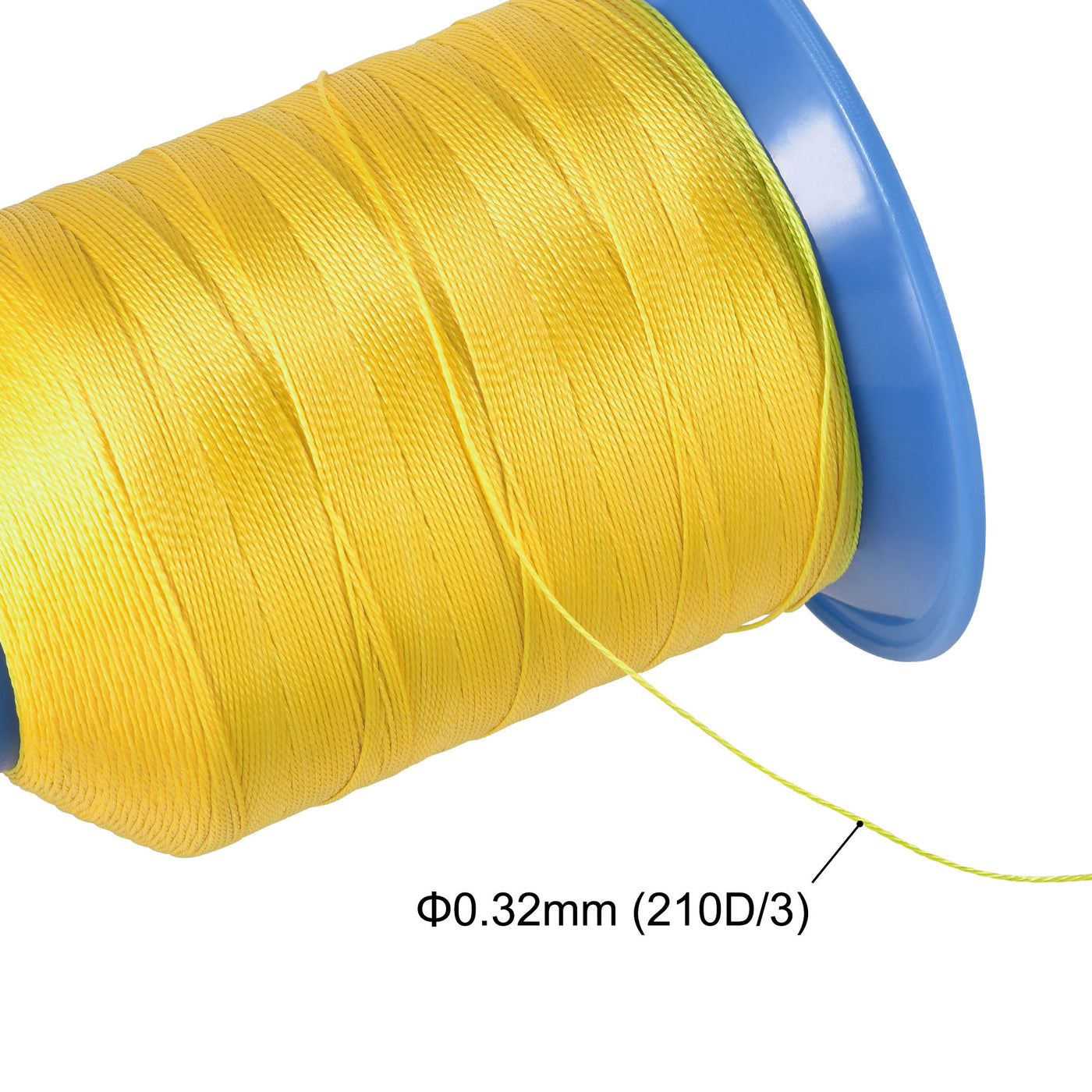 Uxcell Bonded Polyester Threads Extra-strong 1312 Yards 210D/0.32mm ...