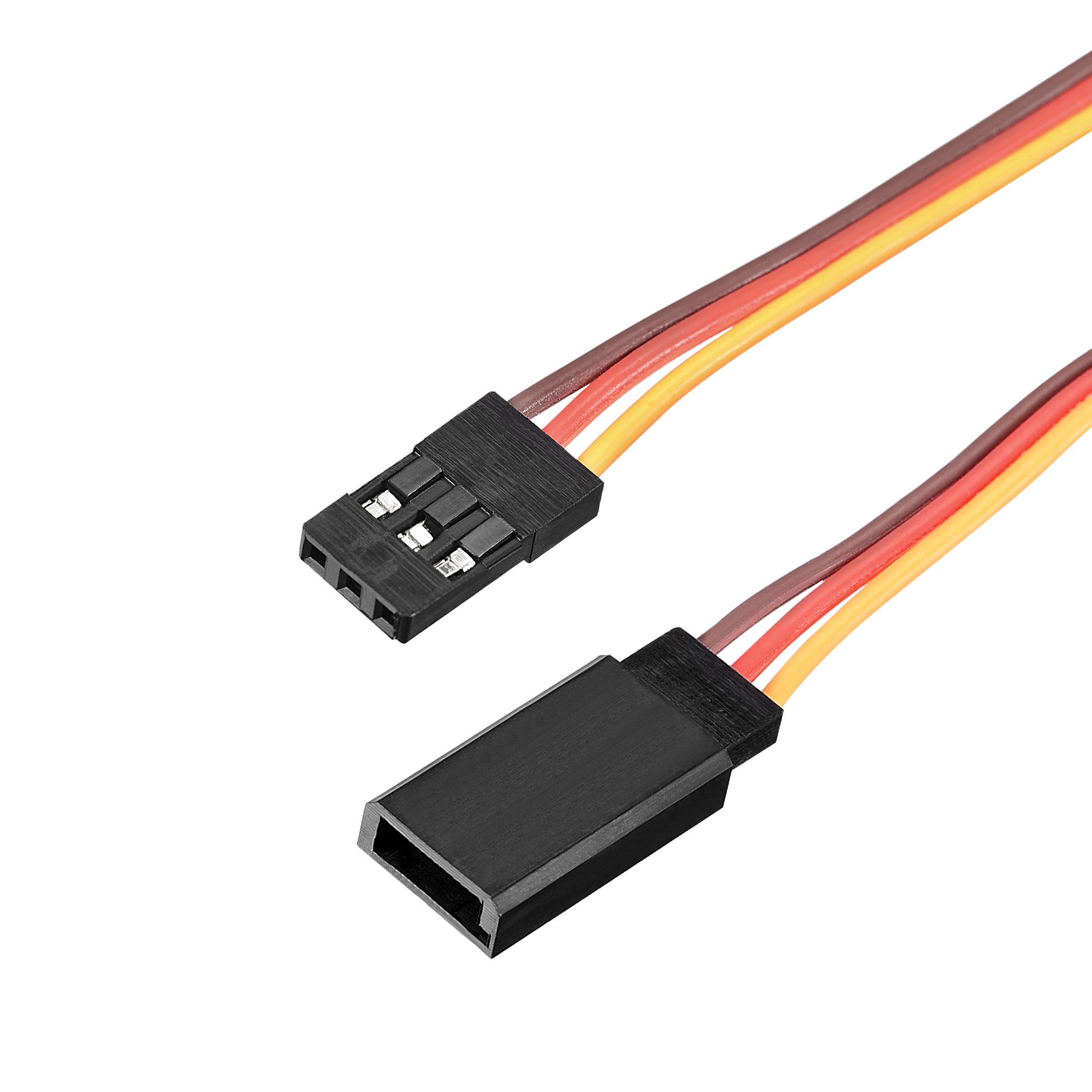 Uxcell 10pcs 3-Pin Servo Extension Cable Cord Connectors Lead Wire Male ...