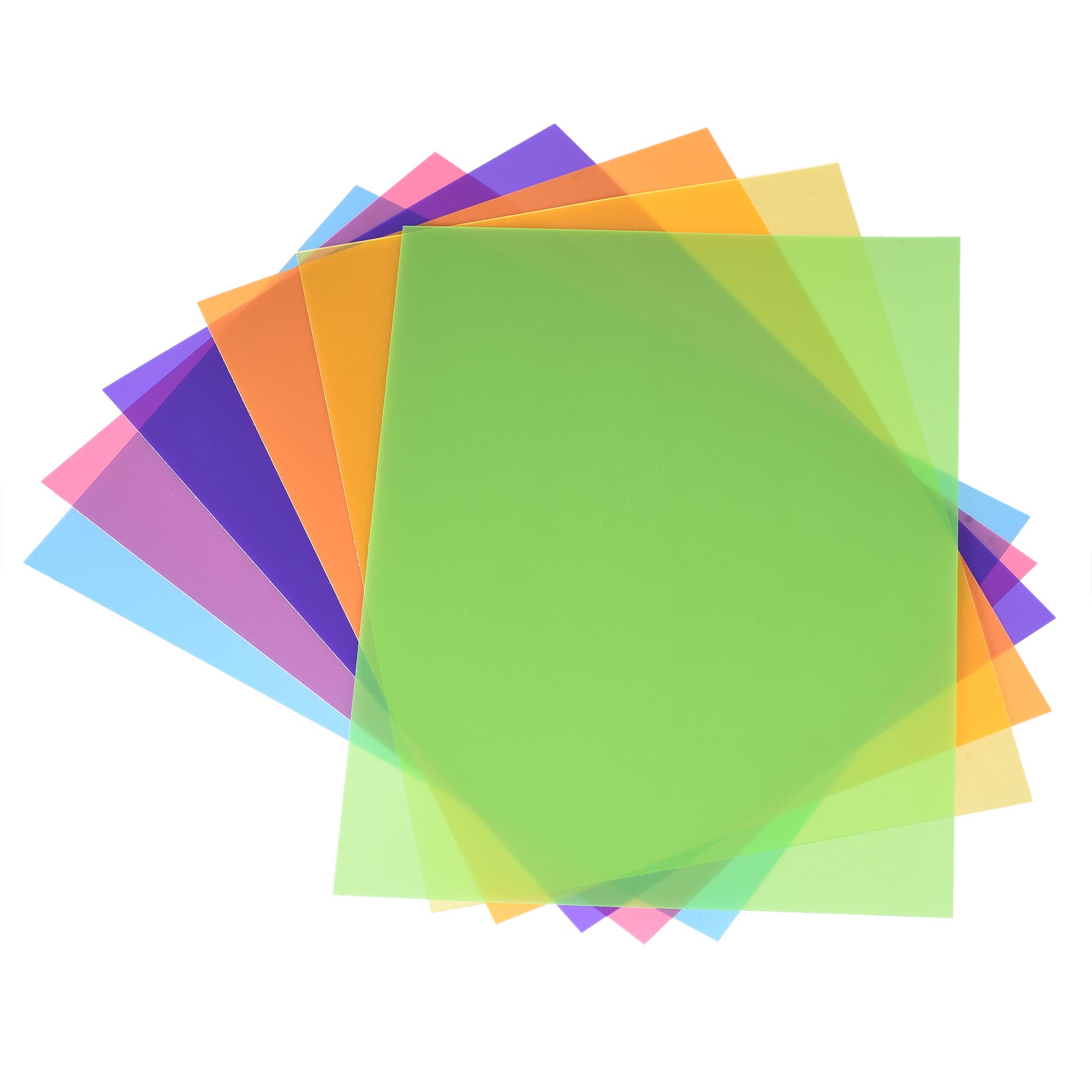 Uxcell Gel Light Filter Transparent Color Correction PVC Sheets 6 ...