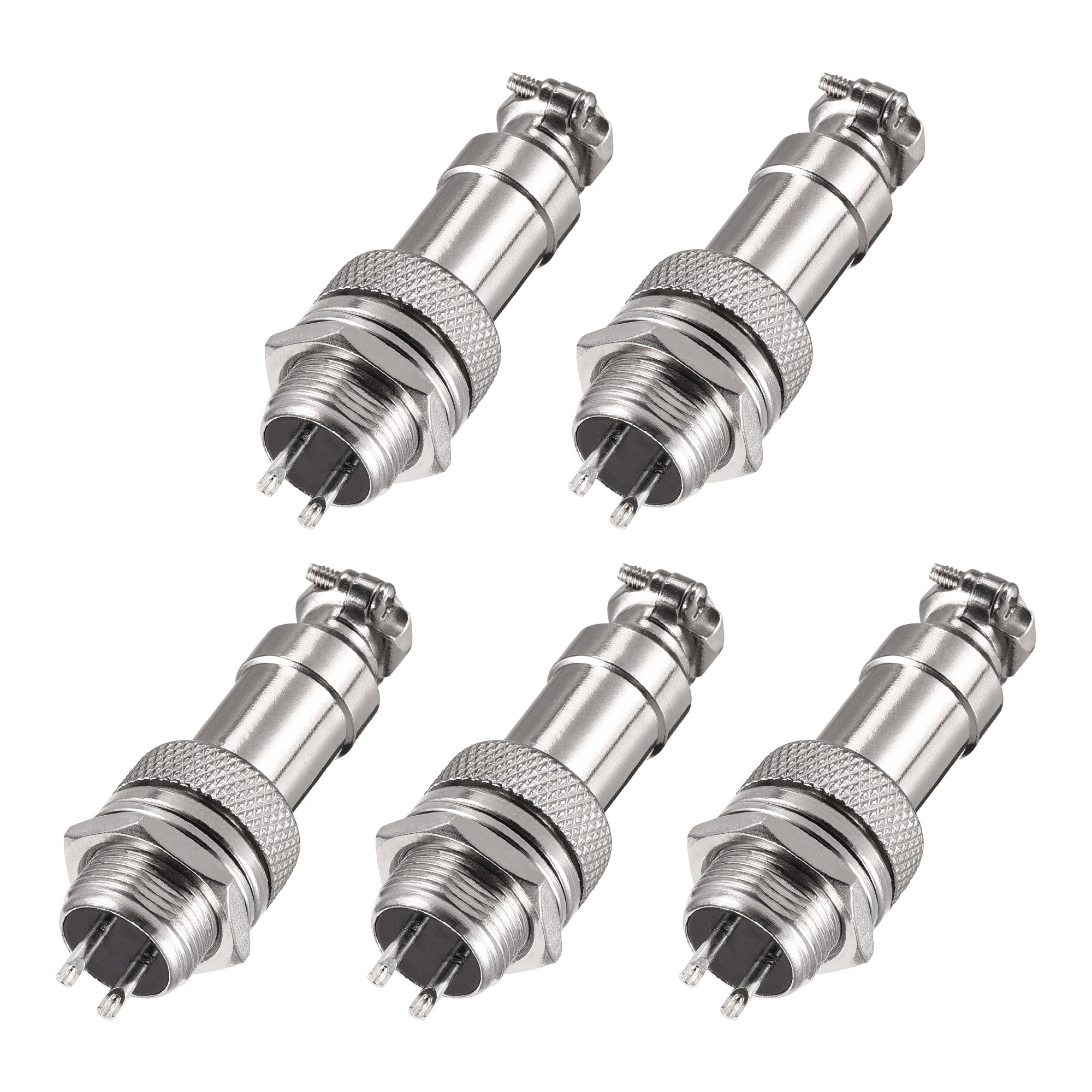 Uxcell Aviation Connector 12mm 2 Terminals 5A 300V GX12 Waterproof Male ...