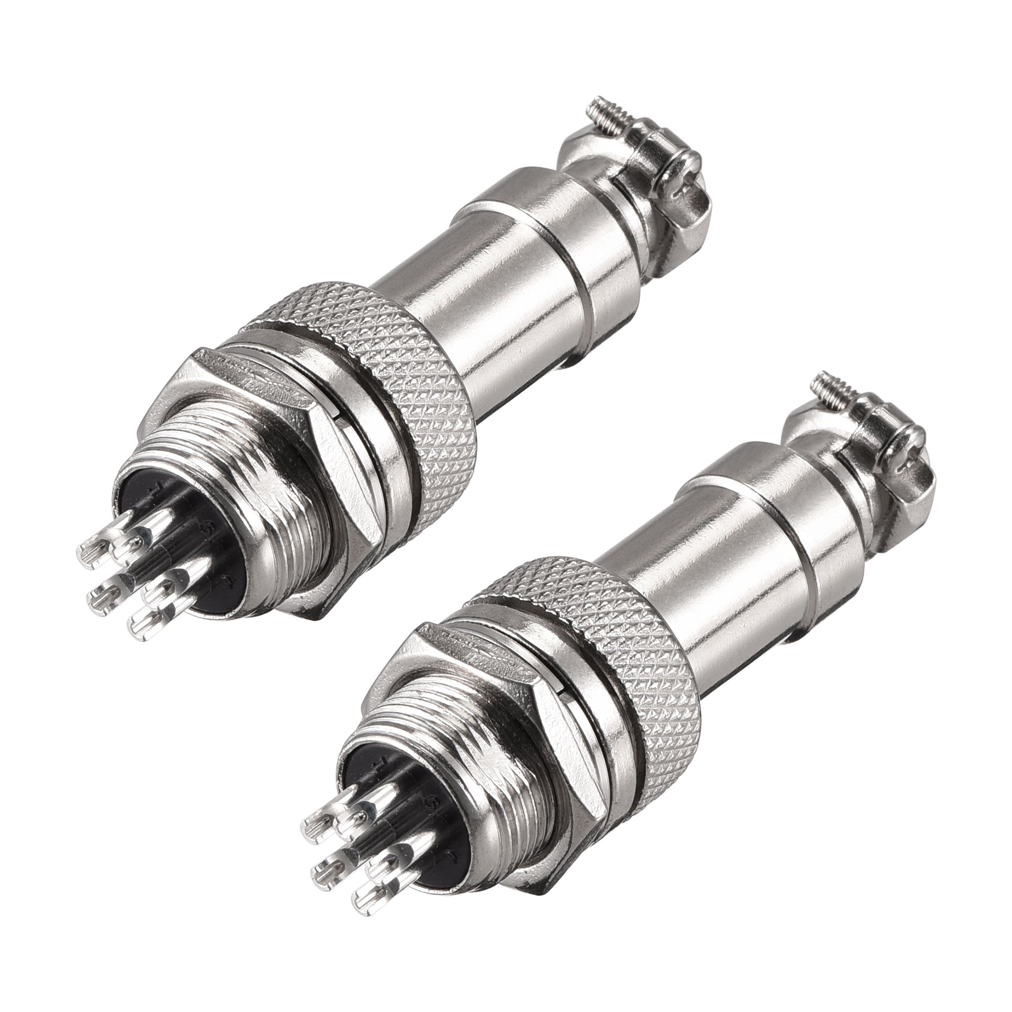 Uxcell Aviation Connector 12mm 5 Terminals 5A 300V GX12 Waterproof Male ...