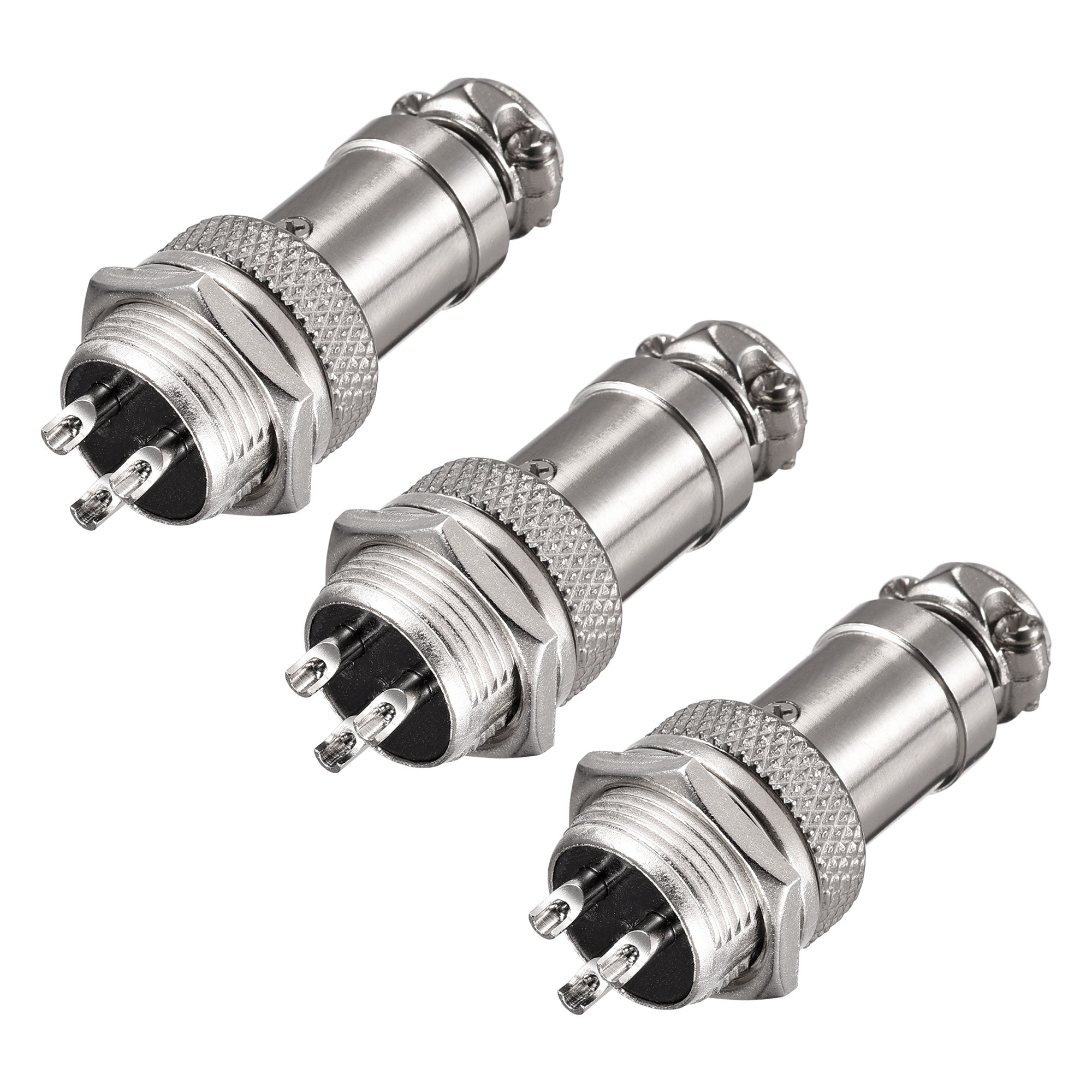 Uxcell Aviation Connector 16mm 5 Terminals 5A 250V GX16 Waterproof Male ...