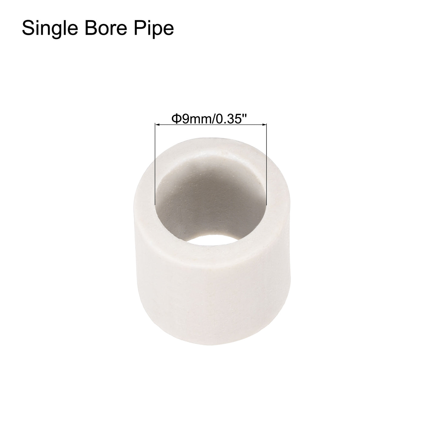 Uxcell Ceramic Tube Insulated Electronic Wire Heat Insulation ...