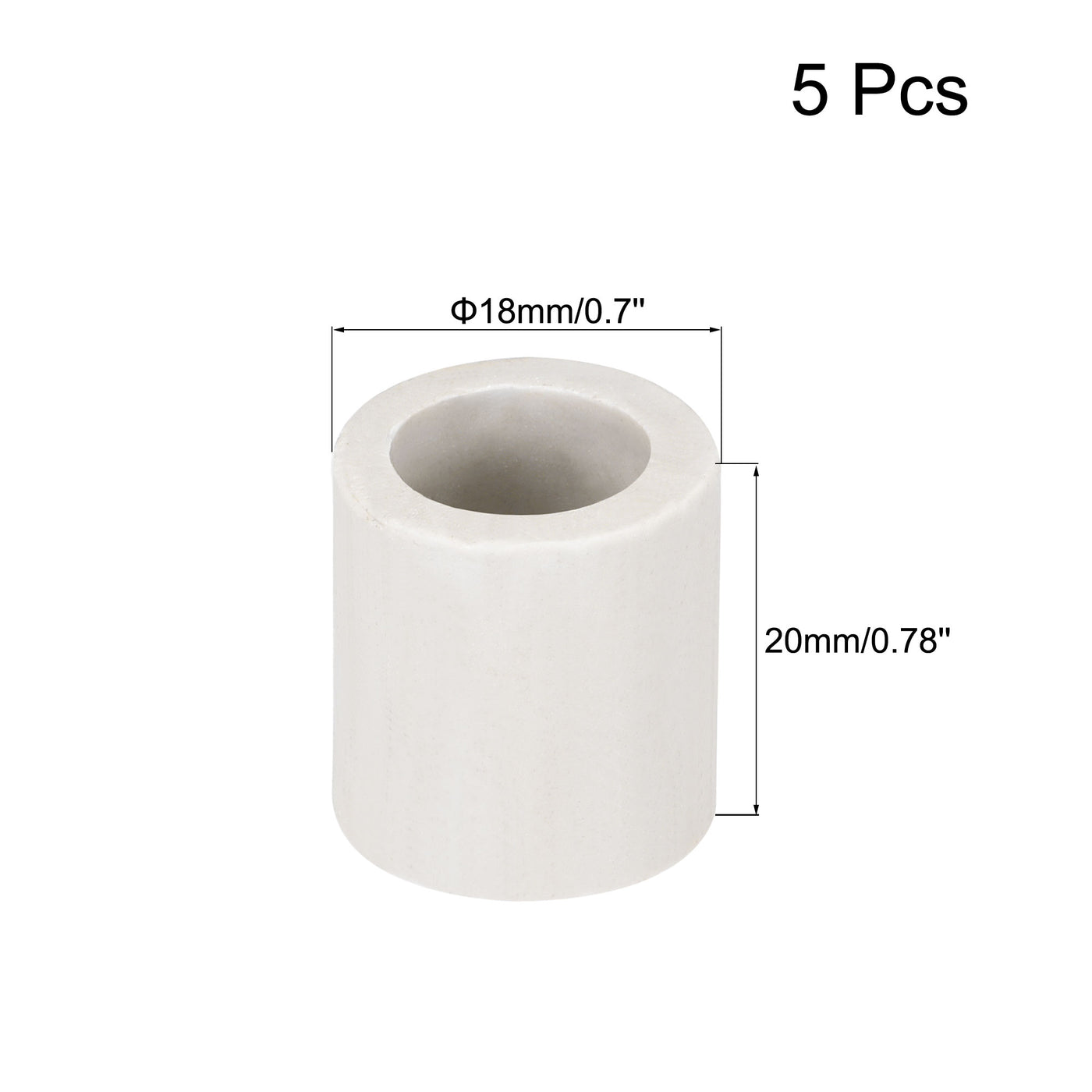 Uxcell Ceramic Tubing Insulated Electronic Wire Bundle Heat Insulation ...