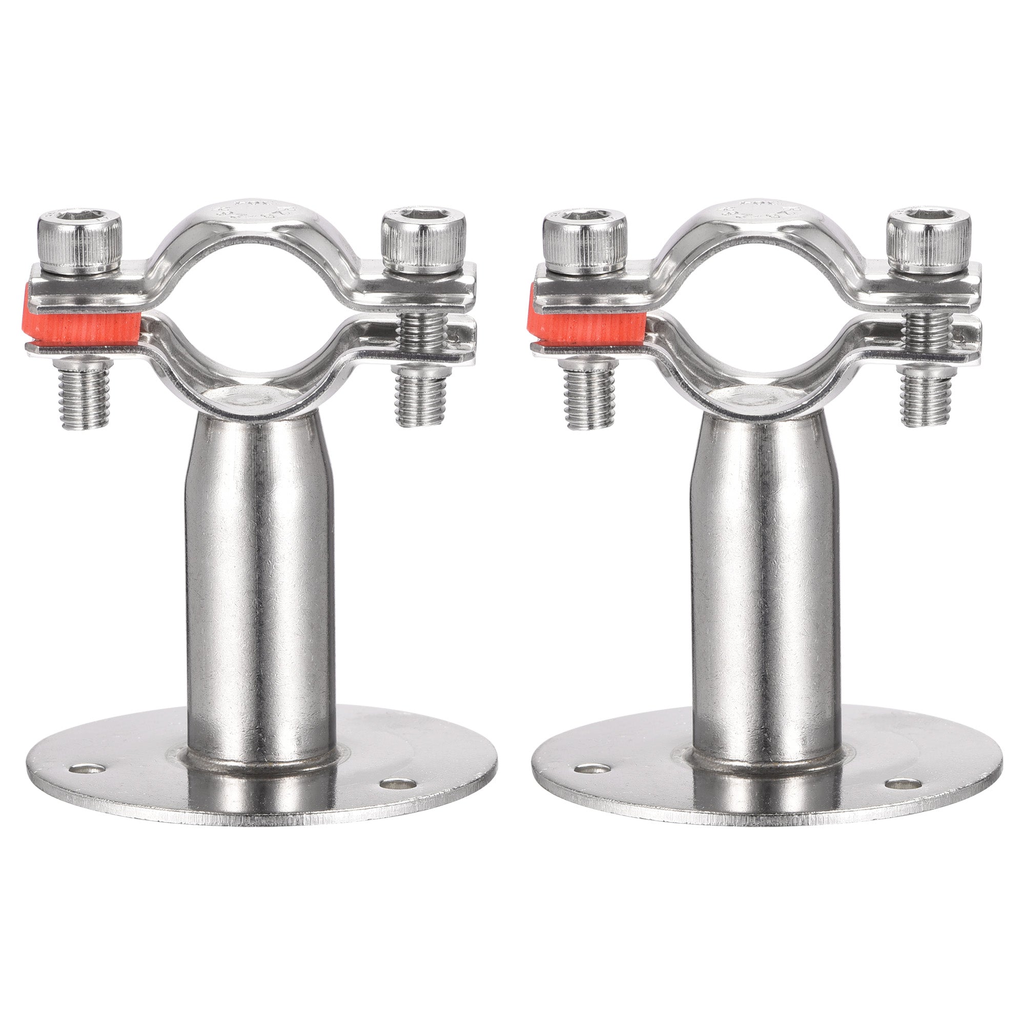 Uxcell Wall Mount Ceiling Mount Pipe Support, 304 Stainless Steel ...