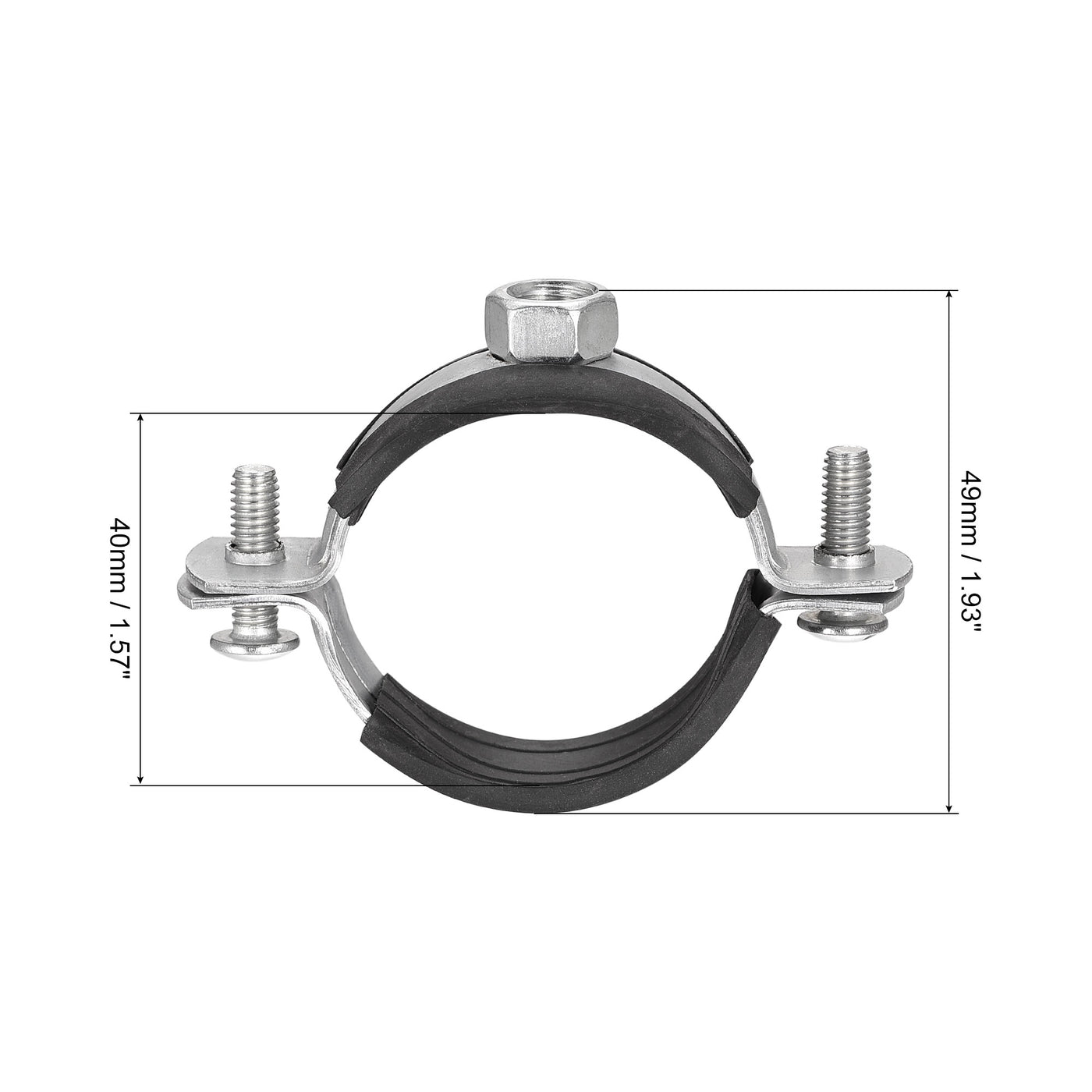 Uxcell Iron Wall Ceiling Mount Adjustable Pipe Bracket Clamp | Harfington