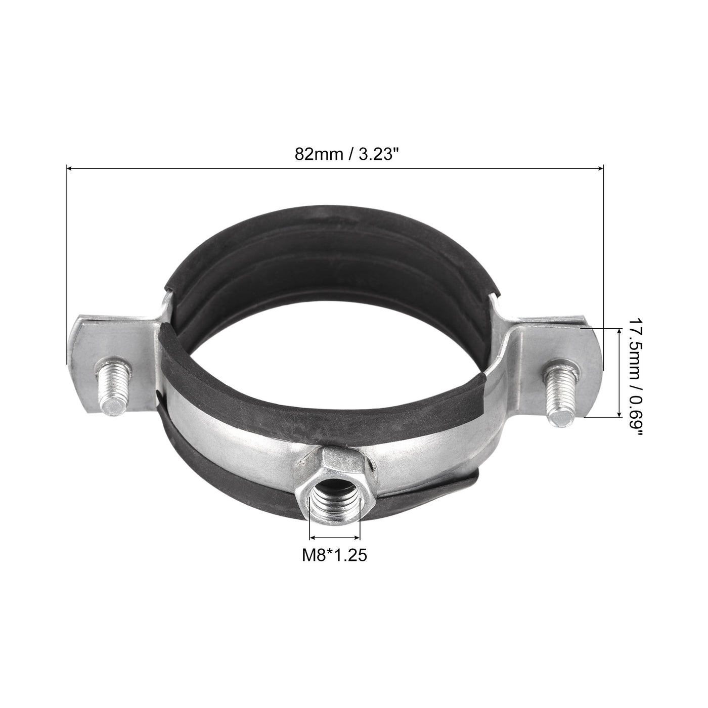 Uxcell Iron Wall Ceiling Mount Adjustable Pipe Bracket Clamp | Harfington