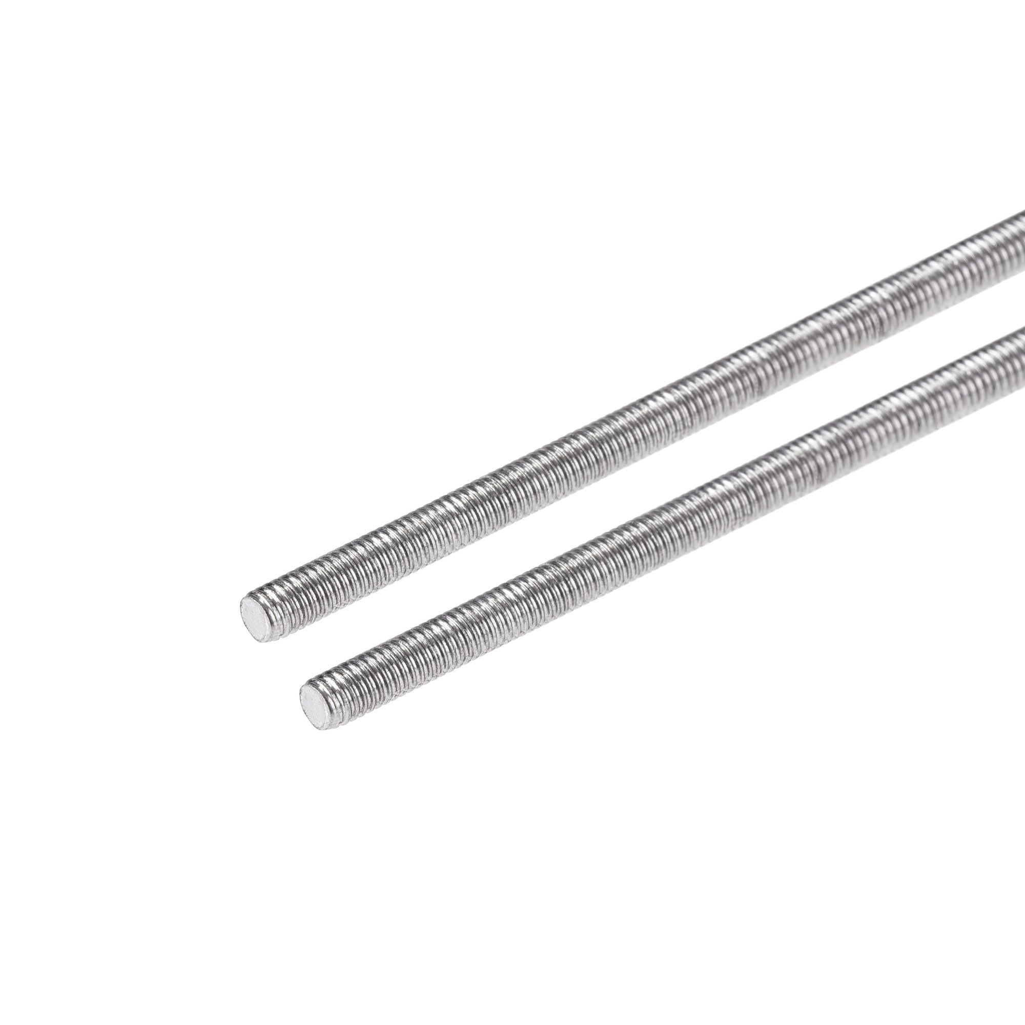 Uxcell 4Pcs M3 x 500mm Fully Threaded Rod 304 Stainless Steel Right ...