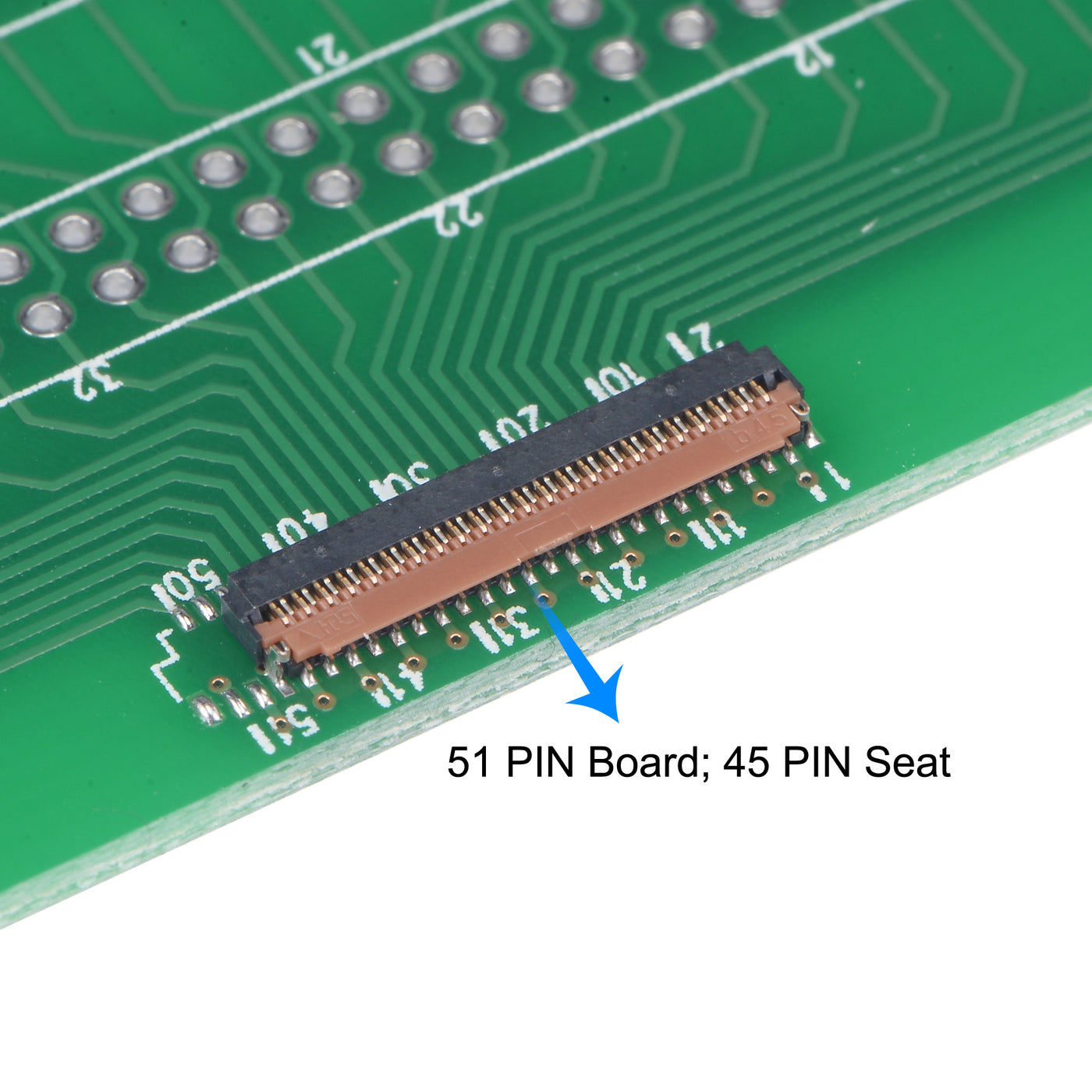 Uxcell FFC FPC 45 Pin 0.3mm Pitch Adapter DIP 2.0mm 2.54mm PCB Converter Board for LCD | Harfington