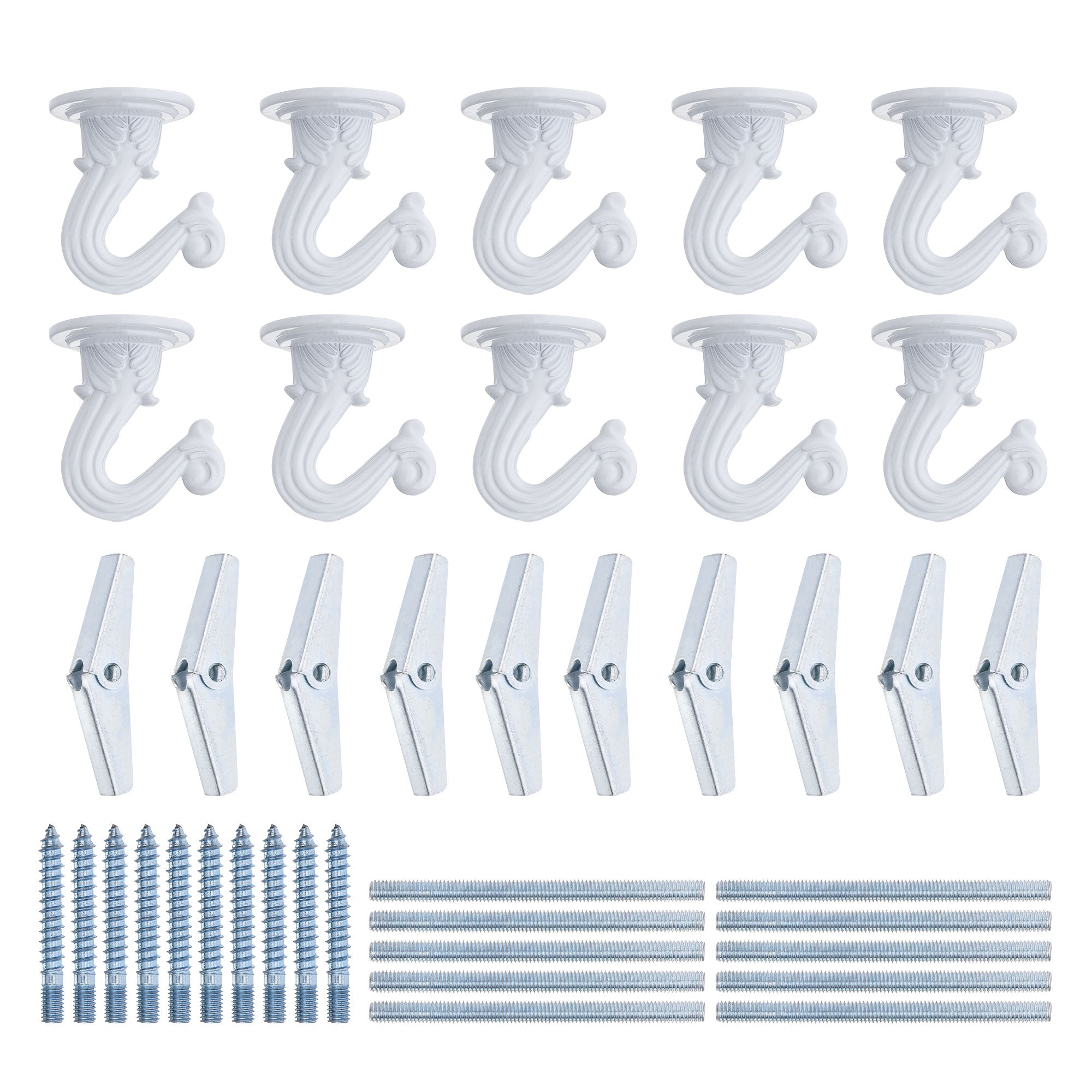 Ceiling Hooks with Hardware Zinc Alloy for Hanging Chandeliers Plants ...