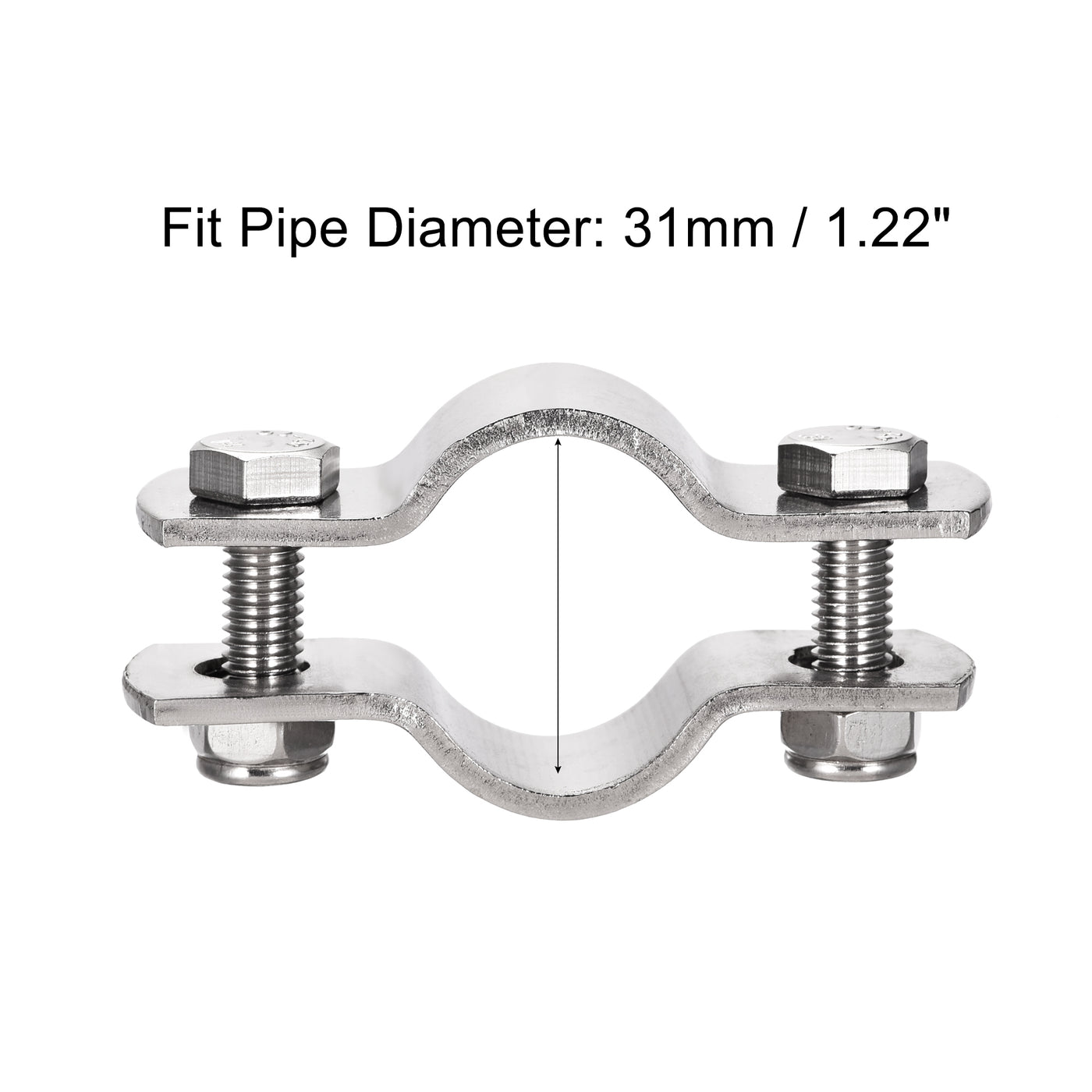 Wall Mount Ceiling Mount Pipe Support, 304 Stainless Steel Pipe Bracket ...