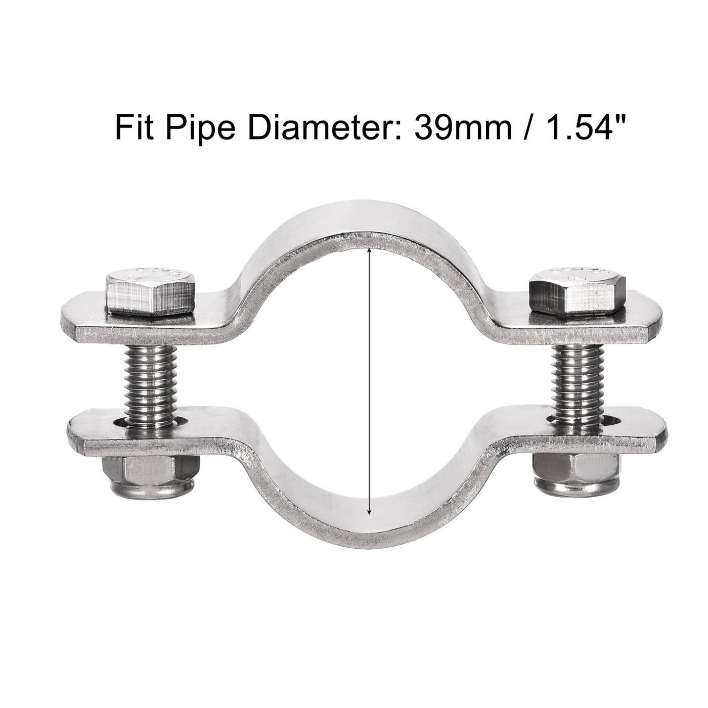 Wall Mount Ceiling Mount Pipe Support, 304 Stainless Steel Pipe Bracket ...