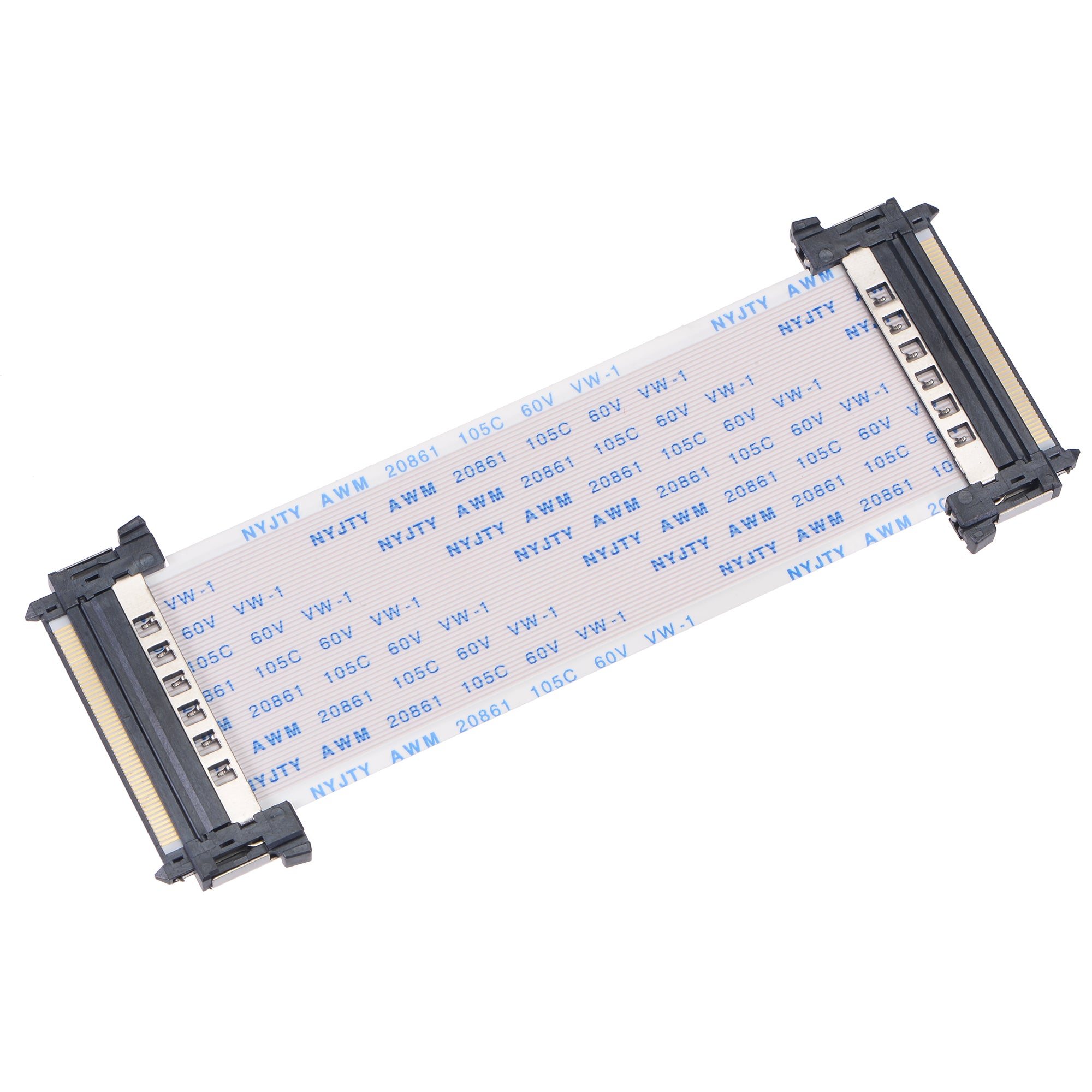 Uxcell FFC FPC Cable 0.5mm Pitch 51 Pin 100mm Flexible Flat Ribbon ...