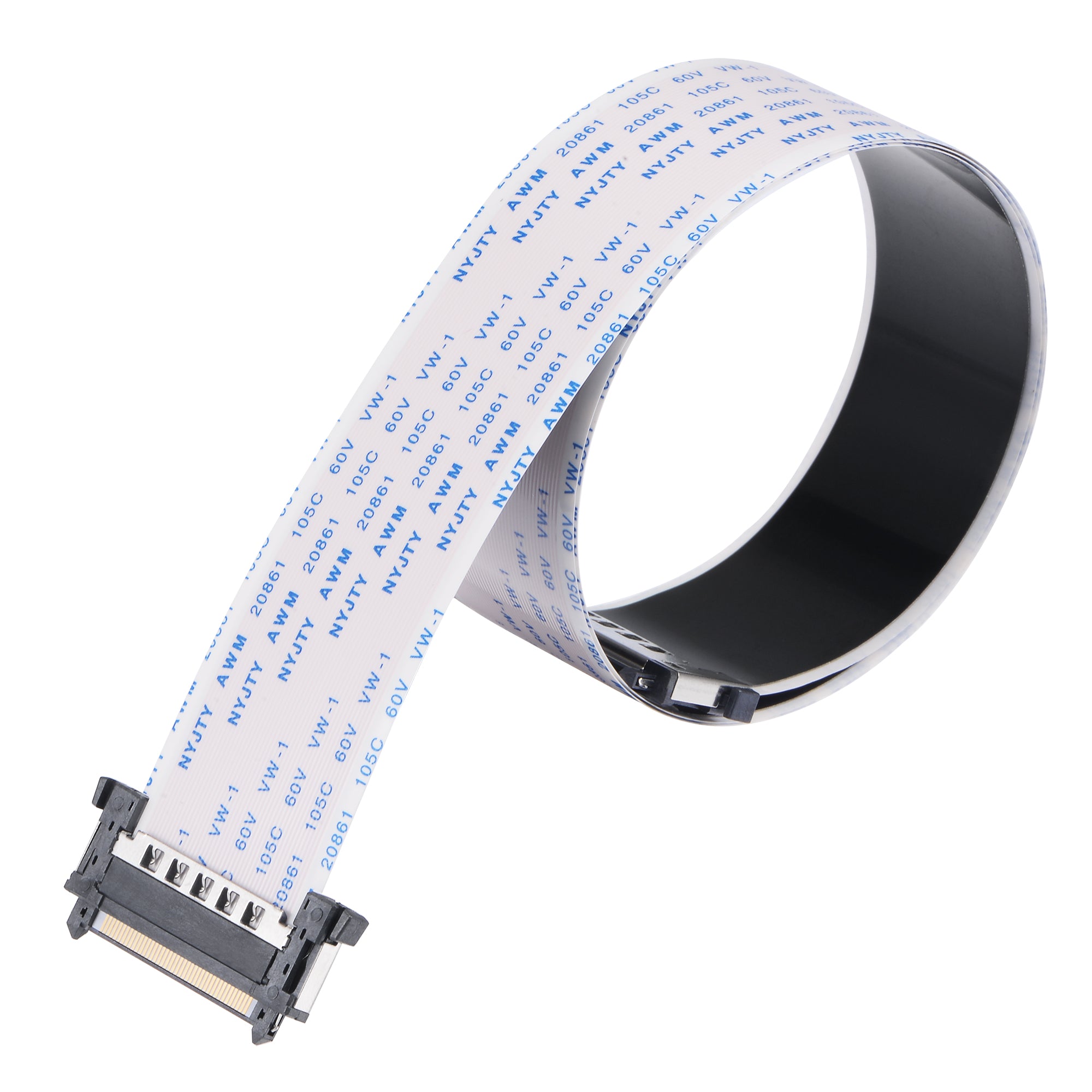 Uxcell FFC FPC Cable 0.5mm Pitch 41 Pin 800mm Flat Ribbon Cable for LCD ...