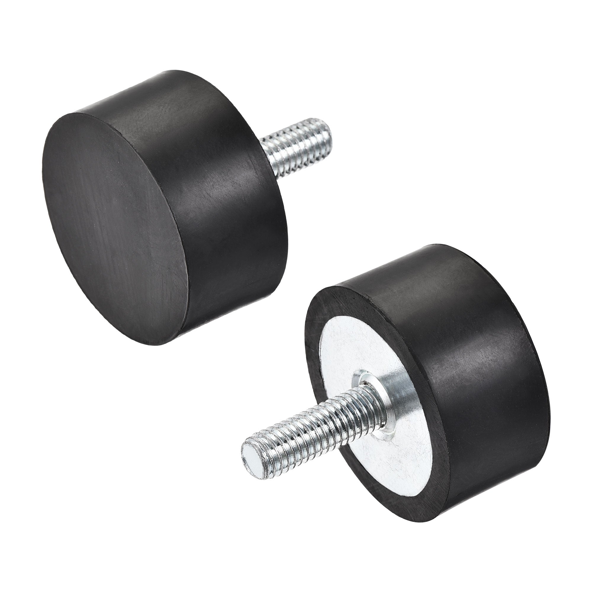 Uxcell M8 Rubber Mounts, 2pcs Male Thread Shock Absorber, D40mmxH20mm ...