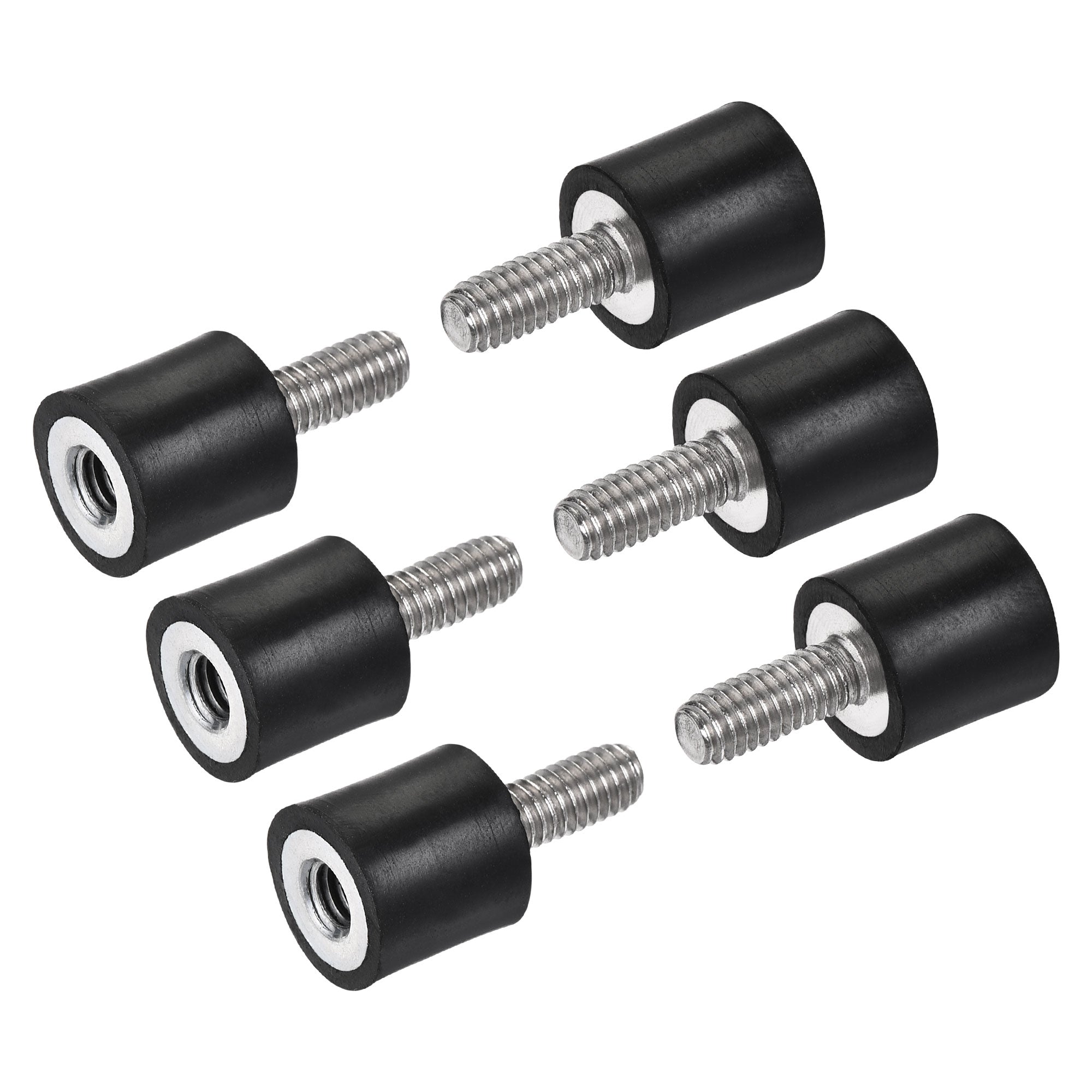 Uxcell M4 Rubber Mounts, 6pcs Male/Female Vibration Isolator Shock ...