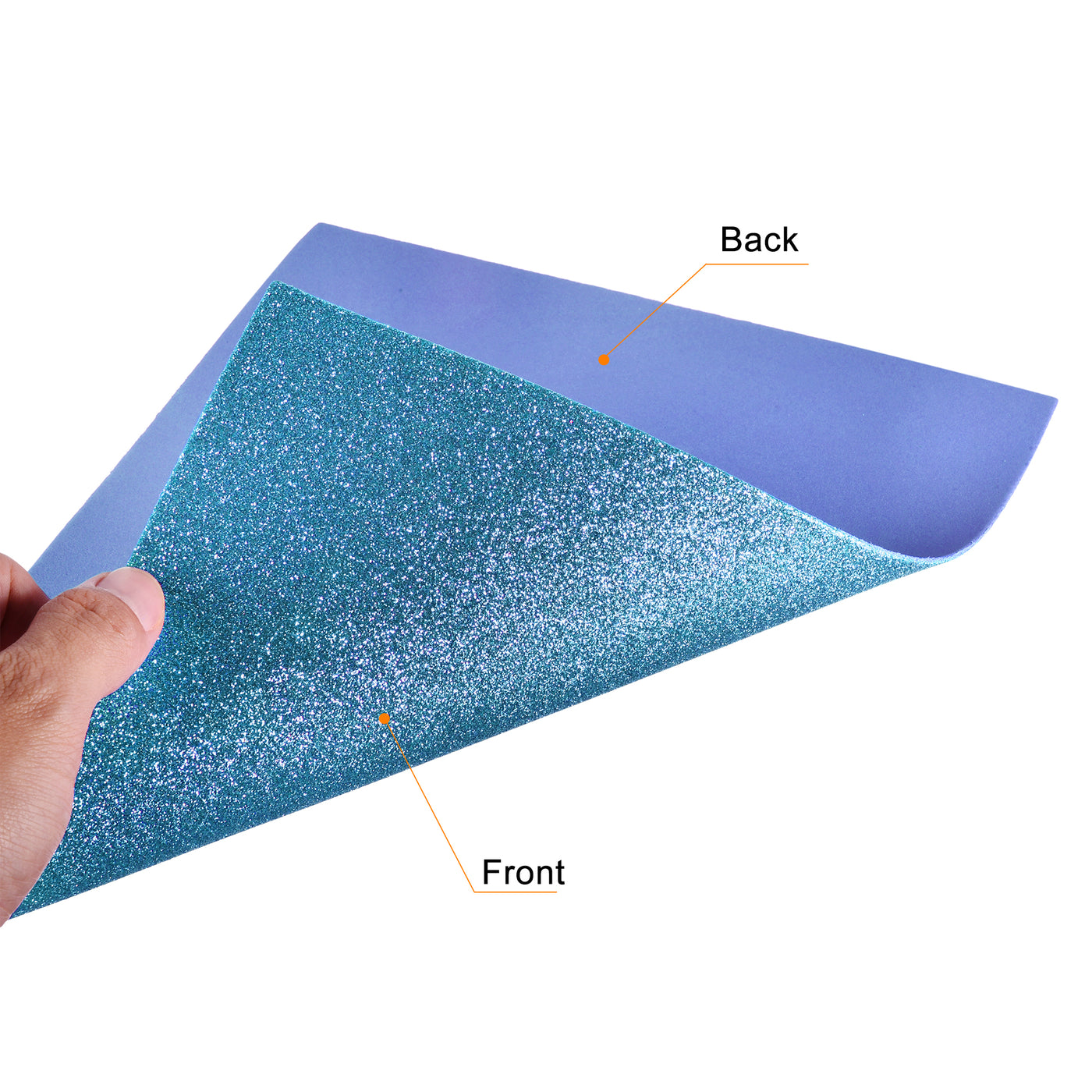 Glitter EVA Foam Sheets Thick No Back Adhesive for Crafts DIY | Harfington