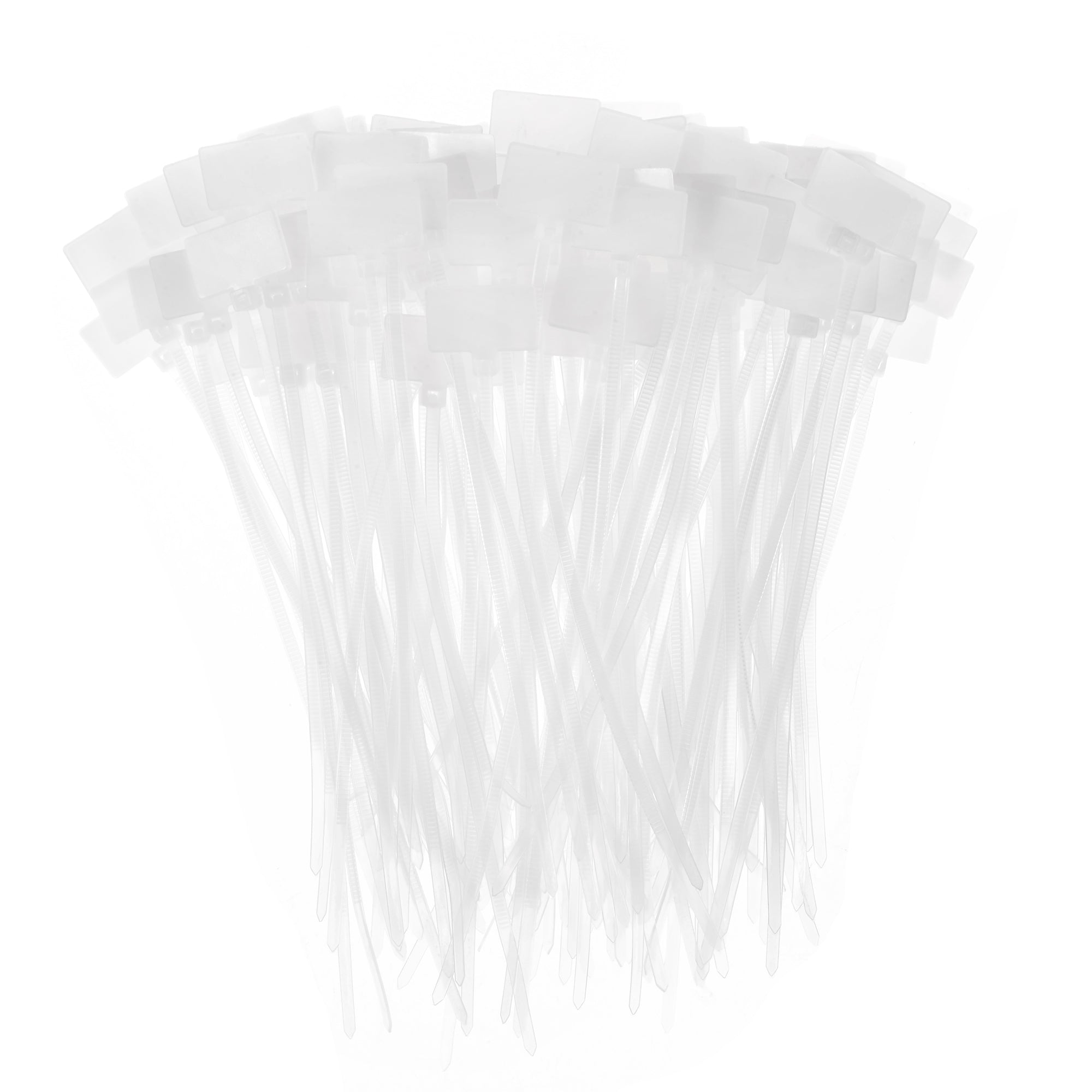 Uxcell 150pcs Nylon Cable Ties Tags Label Marker Self-Locking for ...