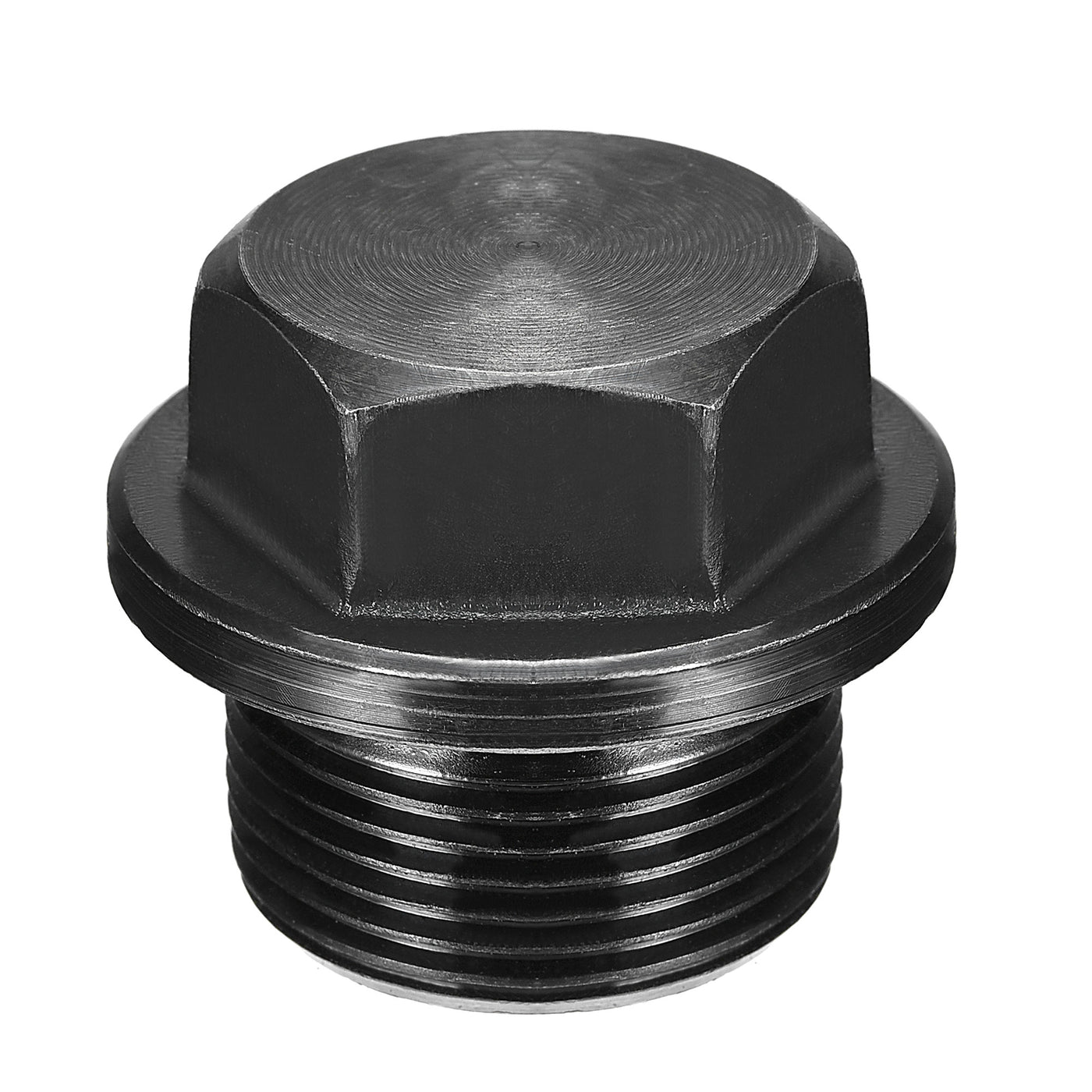 Uxcell Outer Hex Head Socket Pipe Fitting Plug M33x2 Male Thread Carbon ...