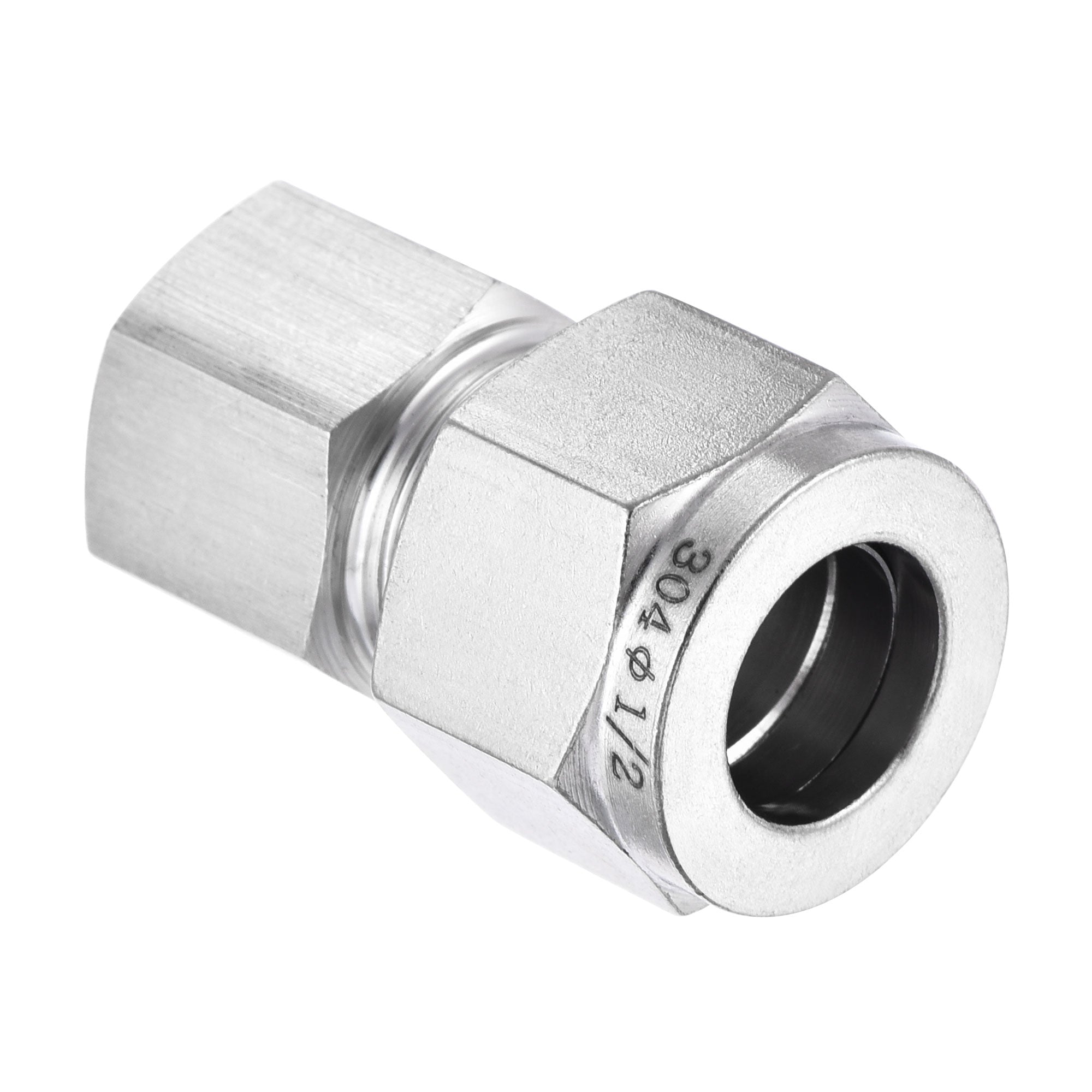 Compression Tube Fitting Female Thread Tube Straight Coupling Adapter ...