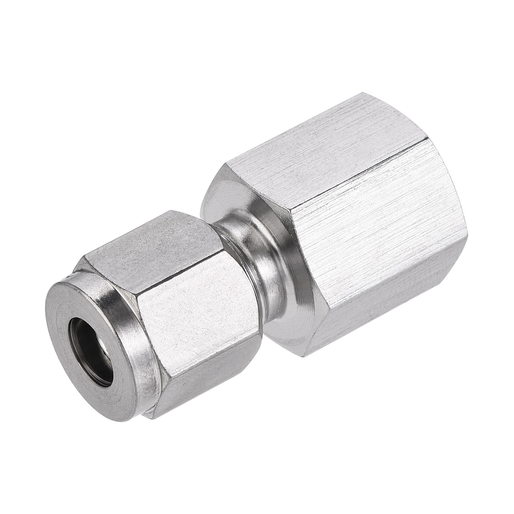Compression Tube Fitting Female Thread x Tube OD Straight Coupling ...