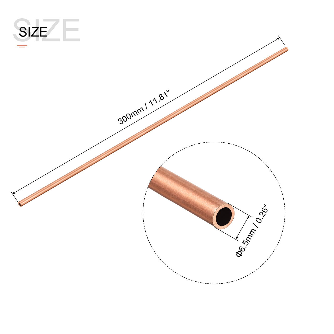 Copper Tubing Seamless Straight Pipe Tube | Harfington
