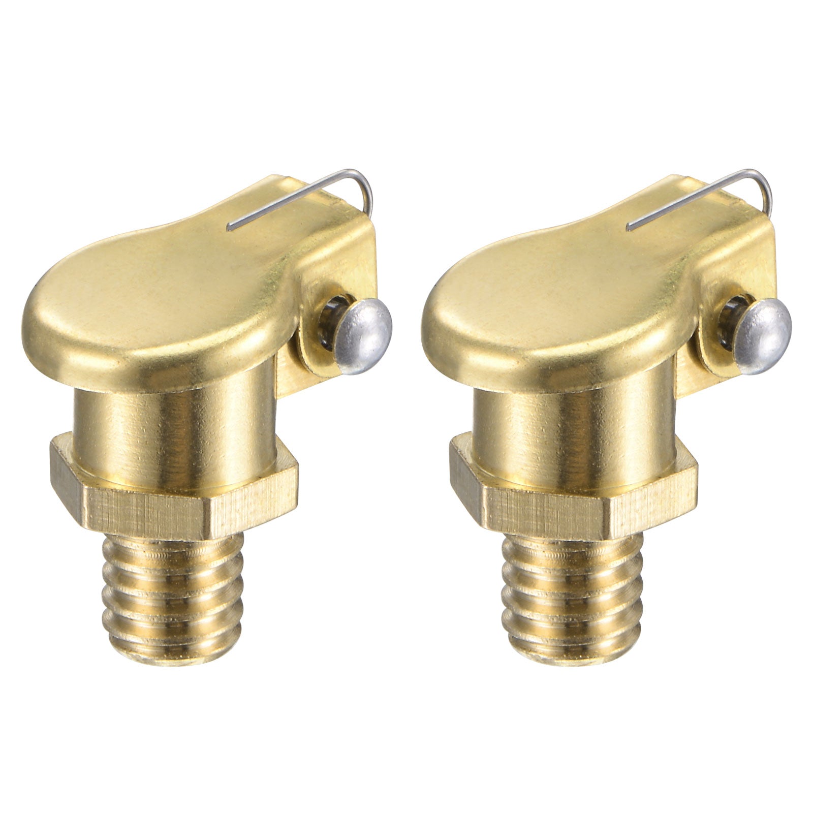 Uxcell Spring Grease Oil Cup Cap M6x1 Male Thread Copper Machine Parts ...
