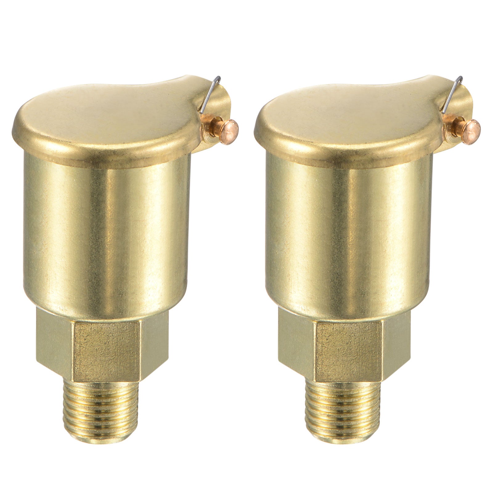 Uxcell Spring Grease Oil Cup Cap M10x1 Male Thread 3ml Copper Plating ...