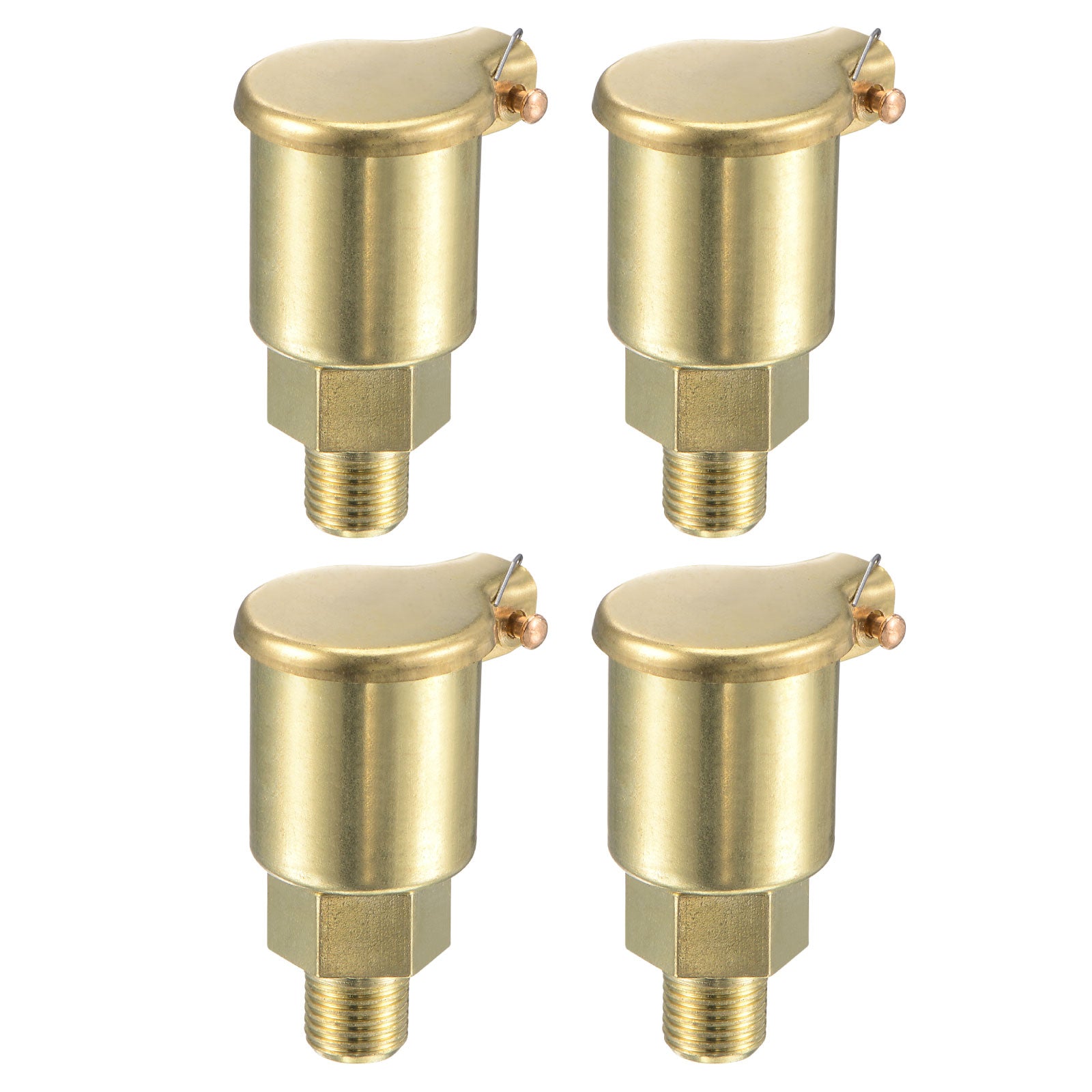 Spring Grease Oil Cup Cap Male Thread Copper Machine Parts | Harfington