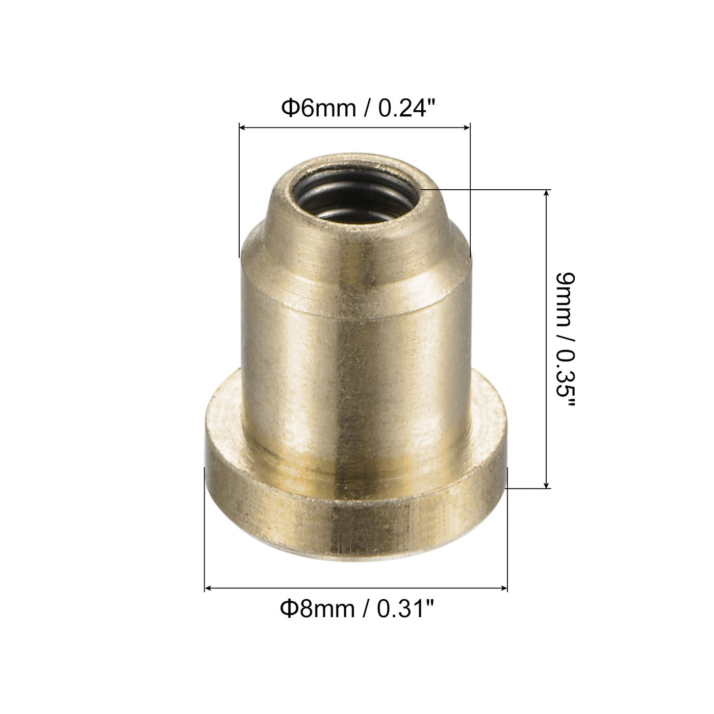 Brass Push Button Flange Grease Oil Cup 3mm Oiler 4Pcs | Harfington